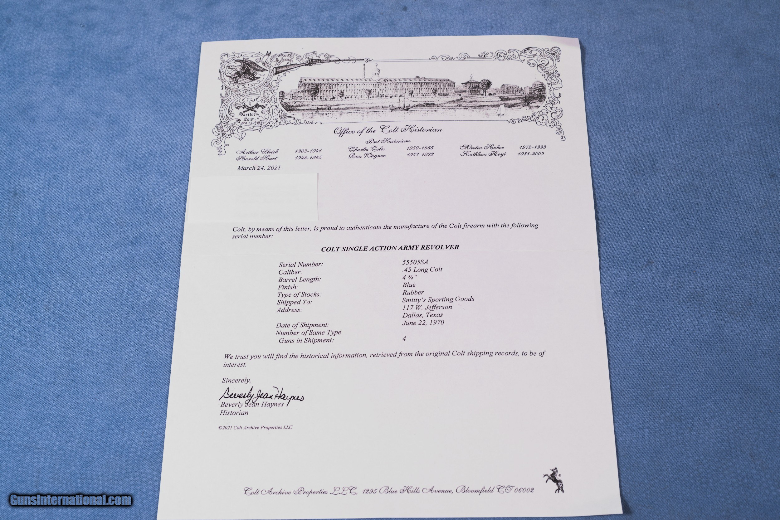 ***SOLD***Colt Single Action Army Second Generation Revolver in .45 ...