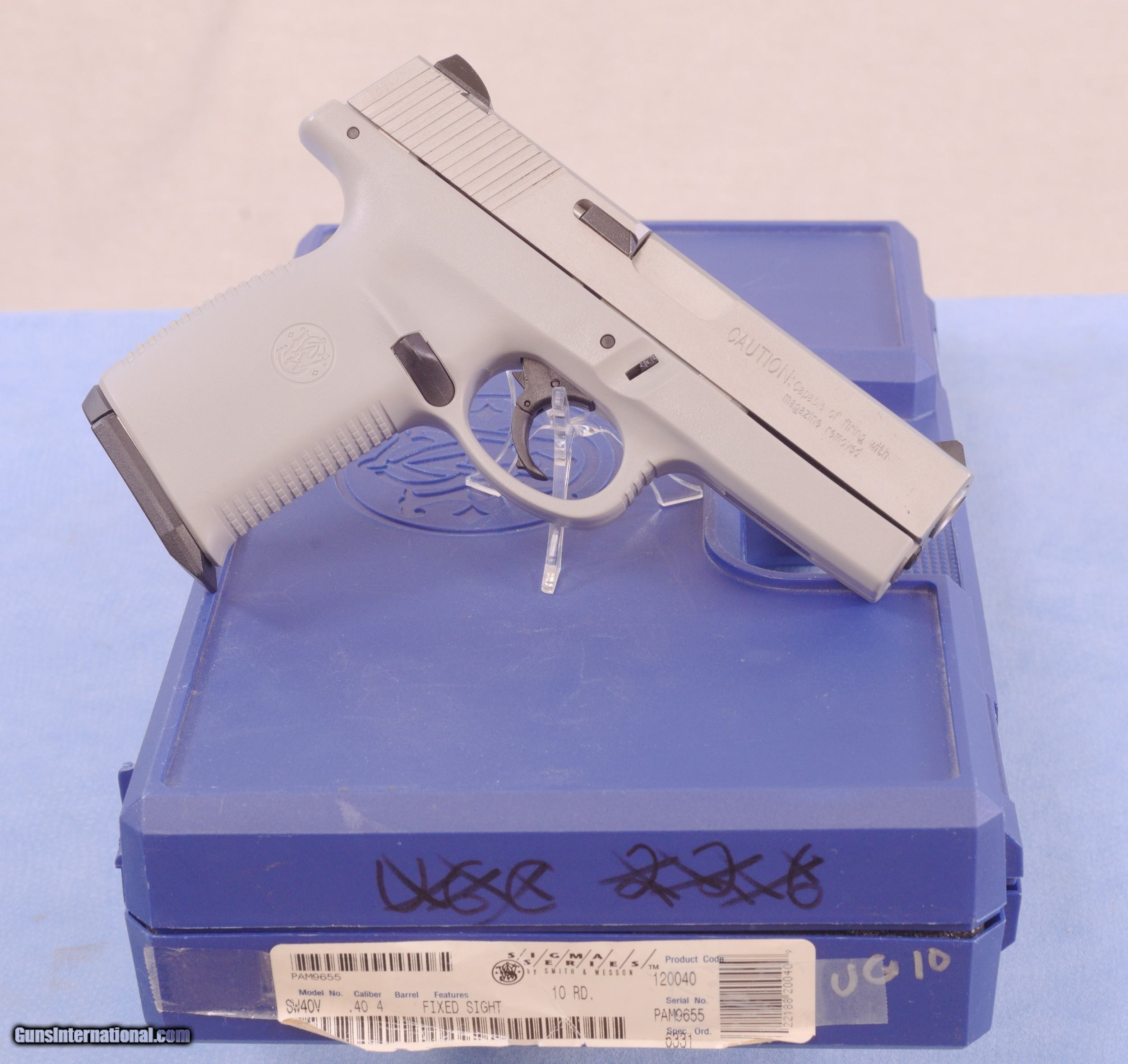 Smith & Wesson Sigma Series SW40V Pistol in .40 SW Caliber **Unique ...
