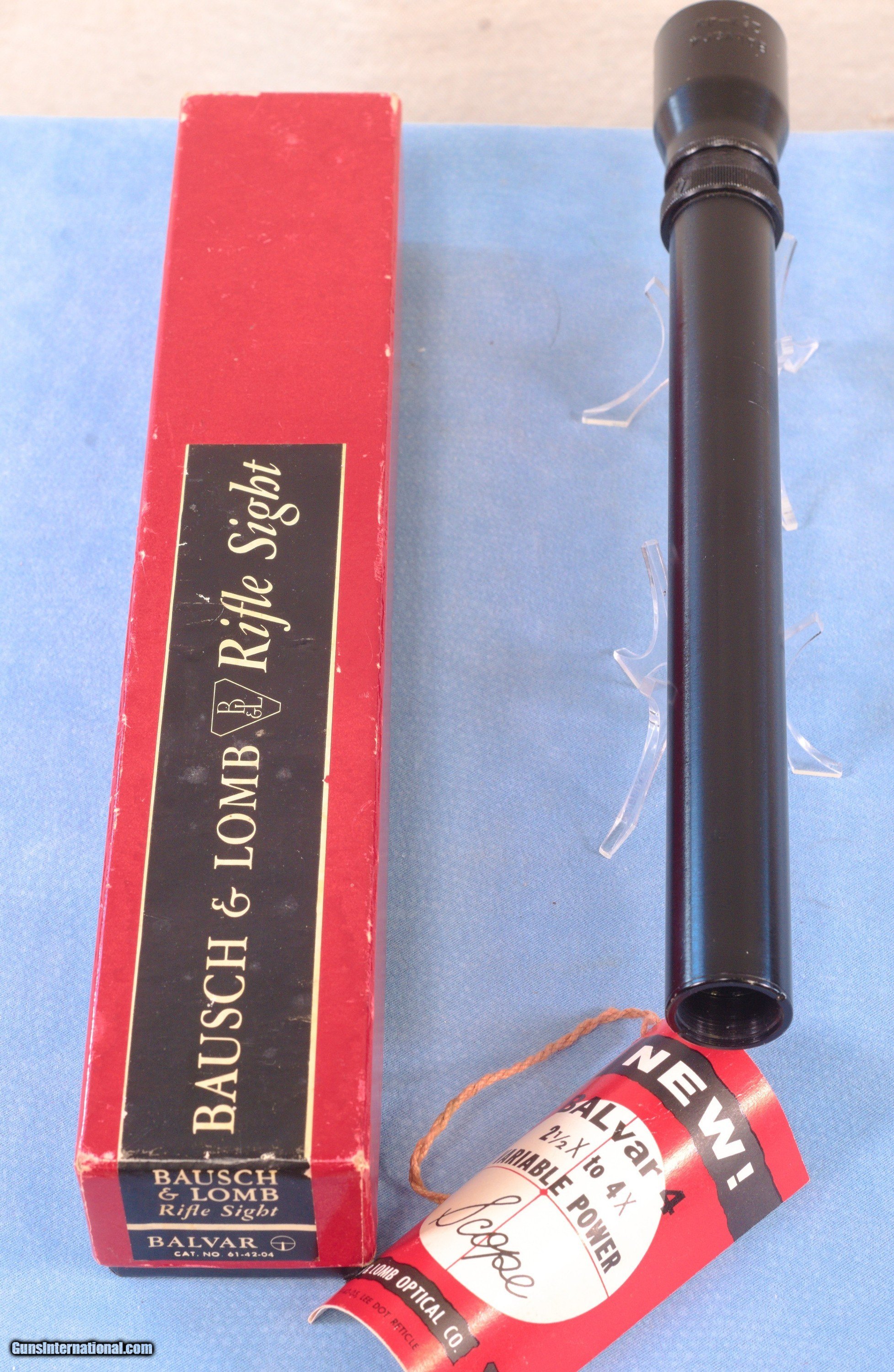 Bausch & Lomb Balvar 2.5-4x Variable Power Rifle Scope **Box and Hang ...