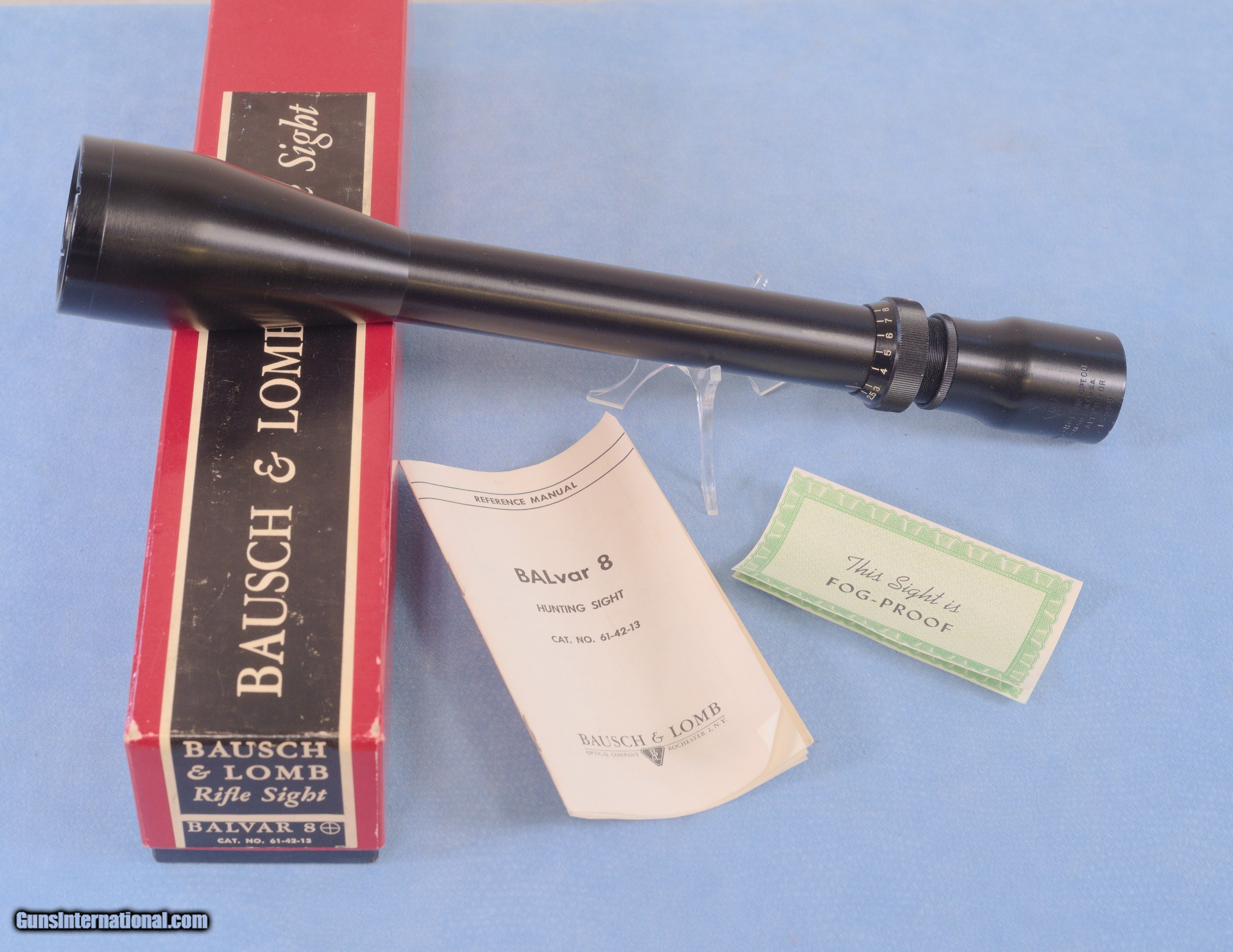 Bausch & Lomb Balvar 2.5-8x Variable Power Rifle Scope **Box and Papers ...