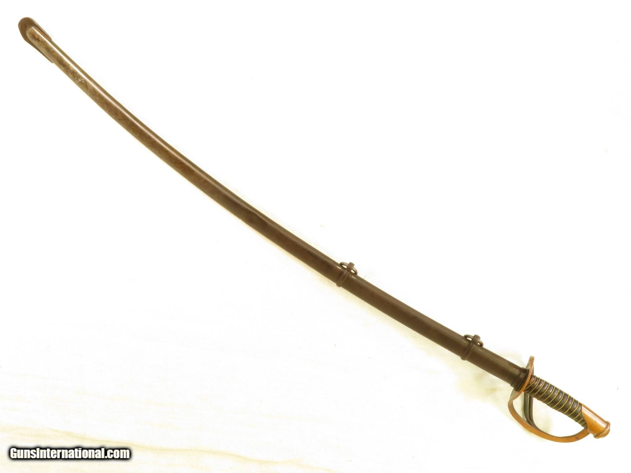 "U.S." Model 1860 Cavalry Sword by C.ROBY, with Scabbard, Civil War