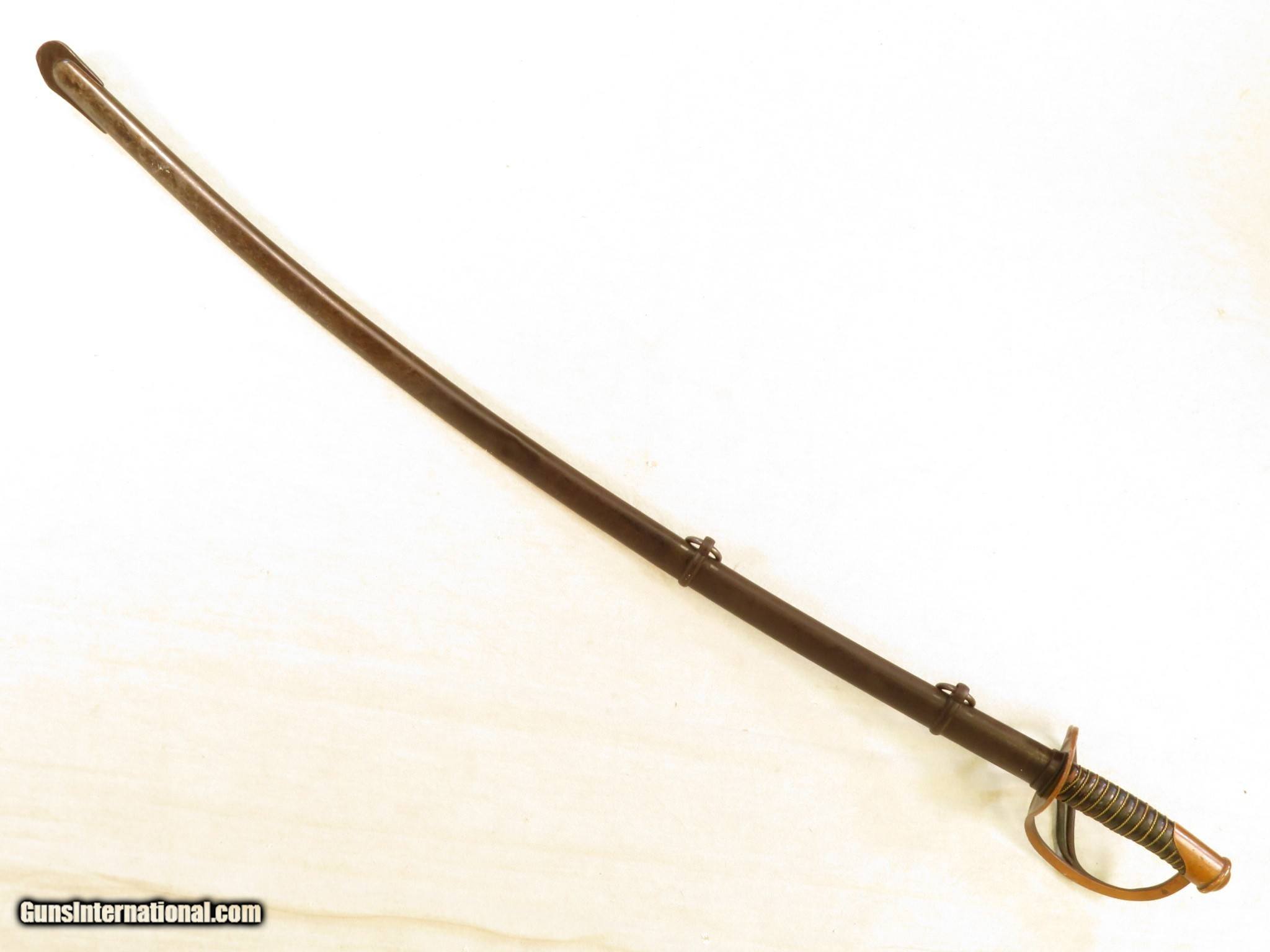 "U.S." Model 1860 Cavalry Sword by C.ROBY, with Scabbard, Civil War