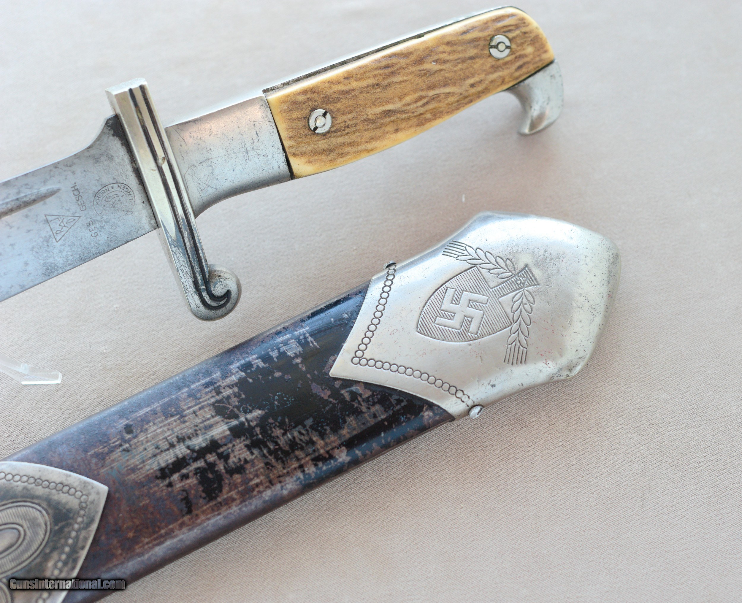 WW2 German RAD Hewer Eickhorn Solingen **WW2 RAD Hewer - Very Good ...