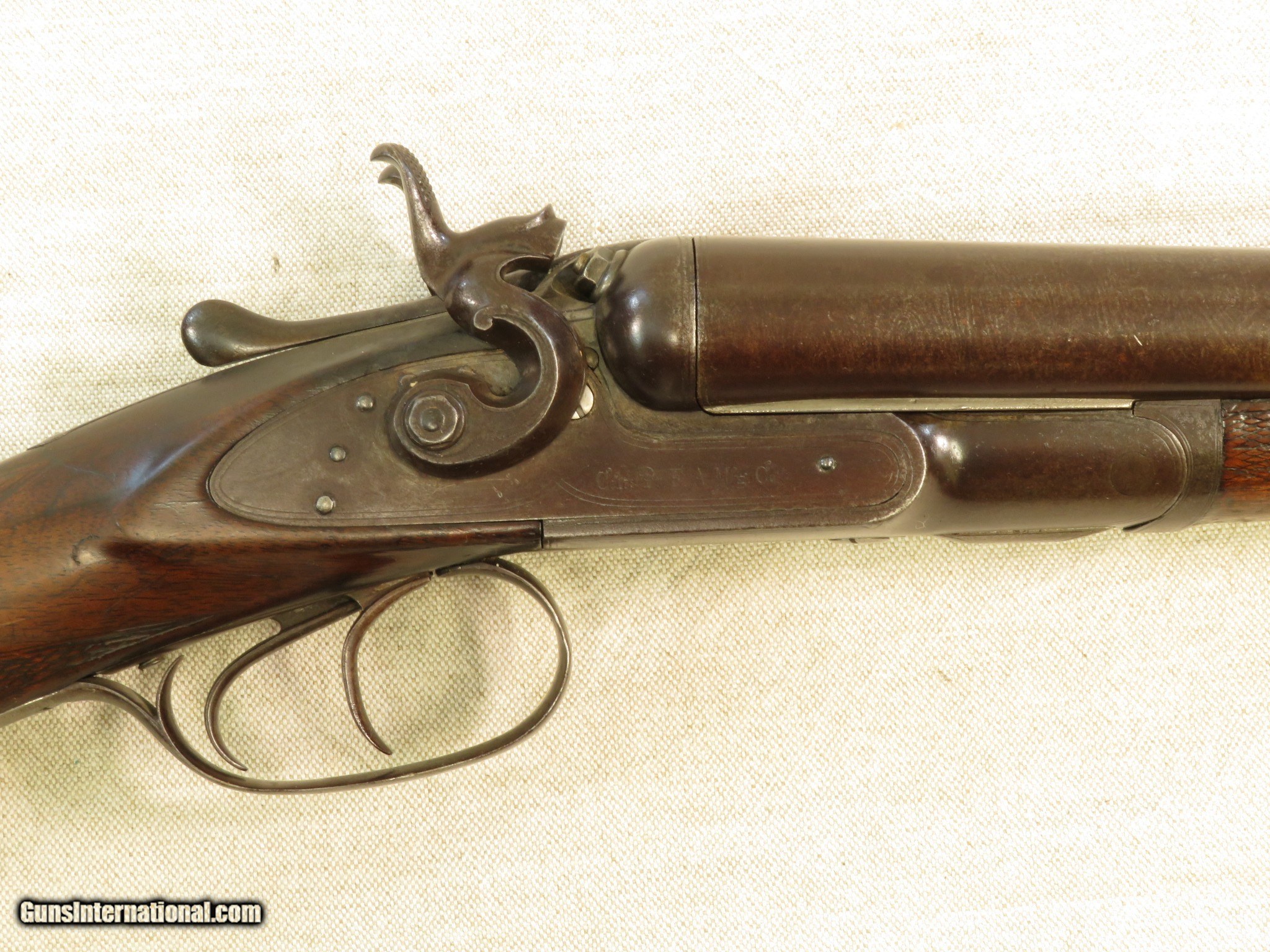 ** SOLD ** Colt Model 1878 Hammer Double Barrel Shotgun, 12 Gauge, 1885 ...