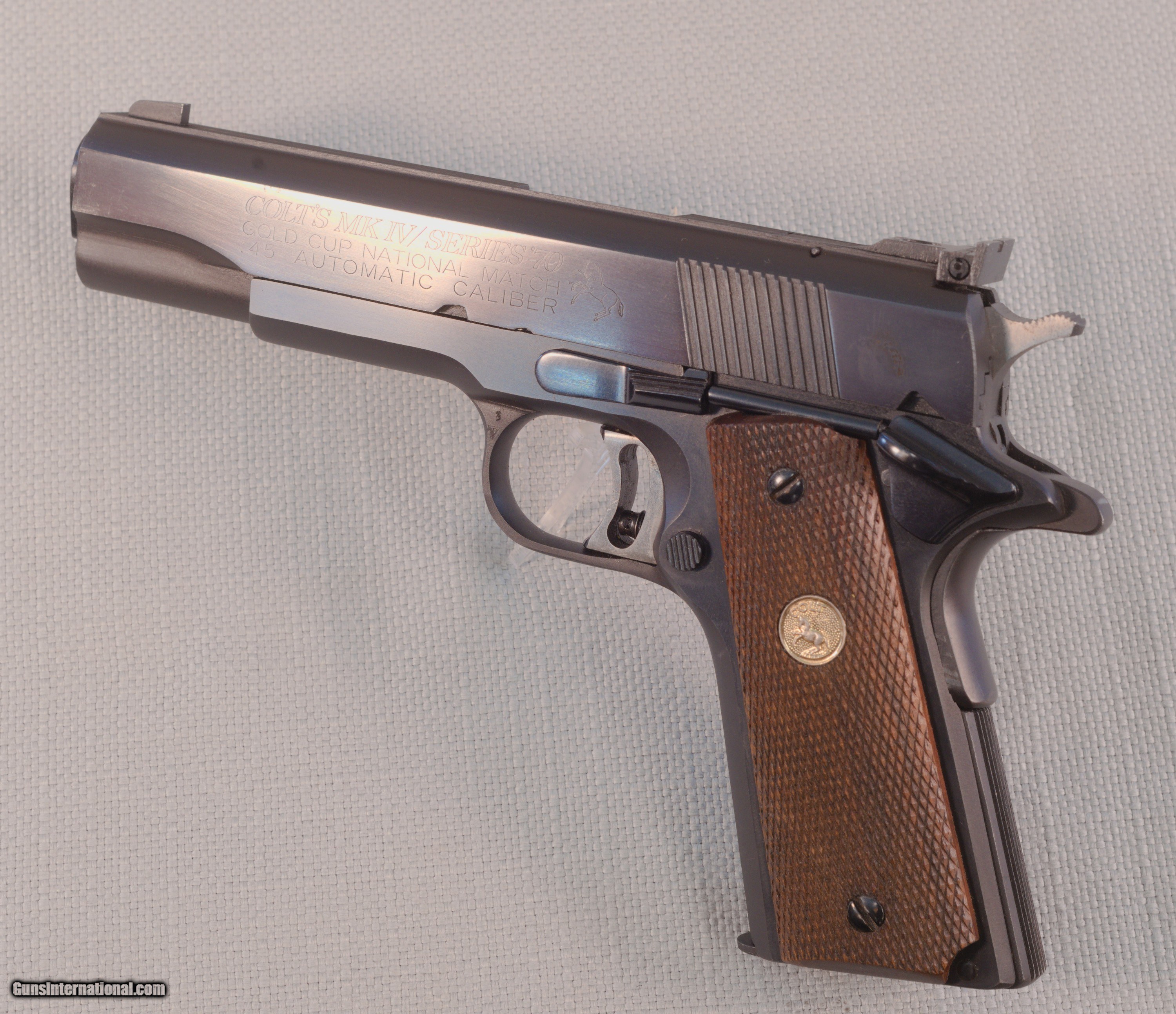 **SOLD**Colt MkIV Series 70 Gold Cup National Match 1911 Semi Auto Pistol in .45 Auto Caliber ...