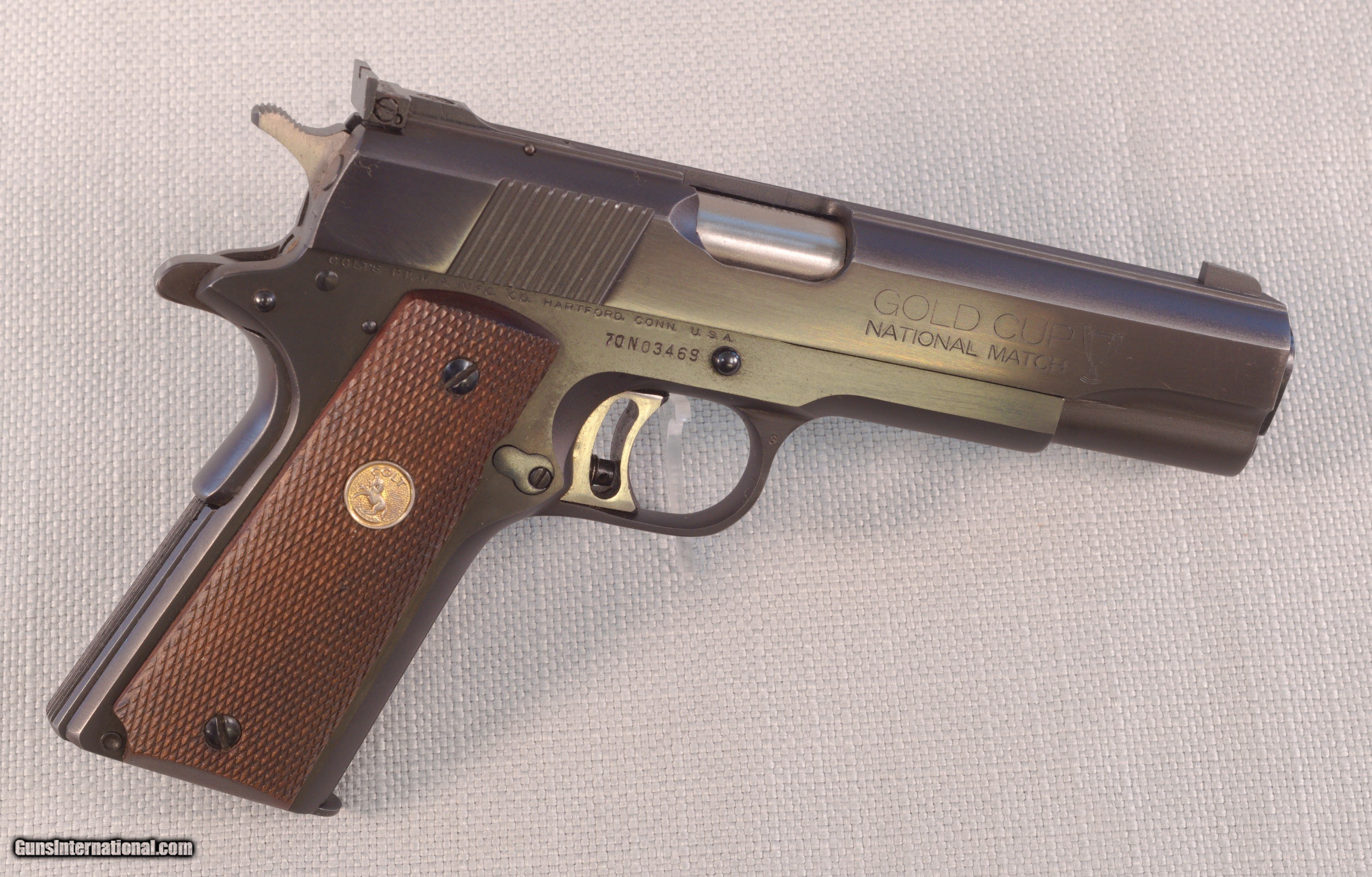 **SOLD**Colt MkIV Series 70 Gold Cup National Match 1911 Semi Auto Pistol in .45 Auto Caliber ...