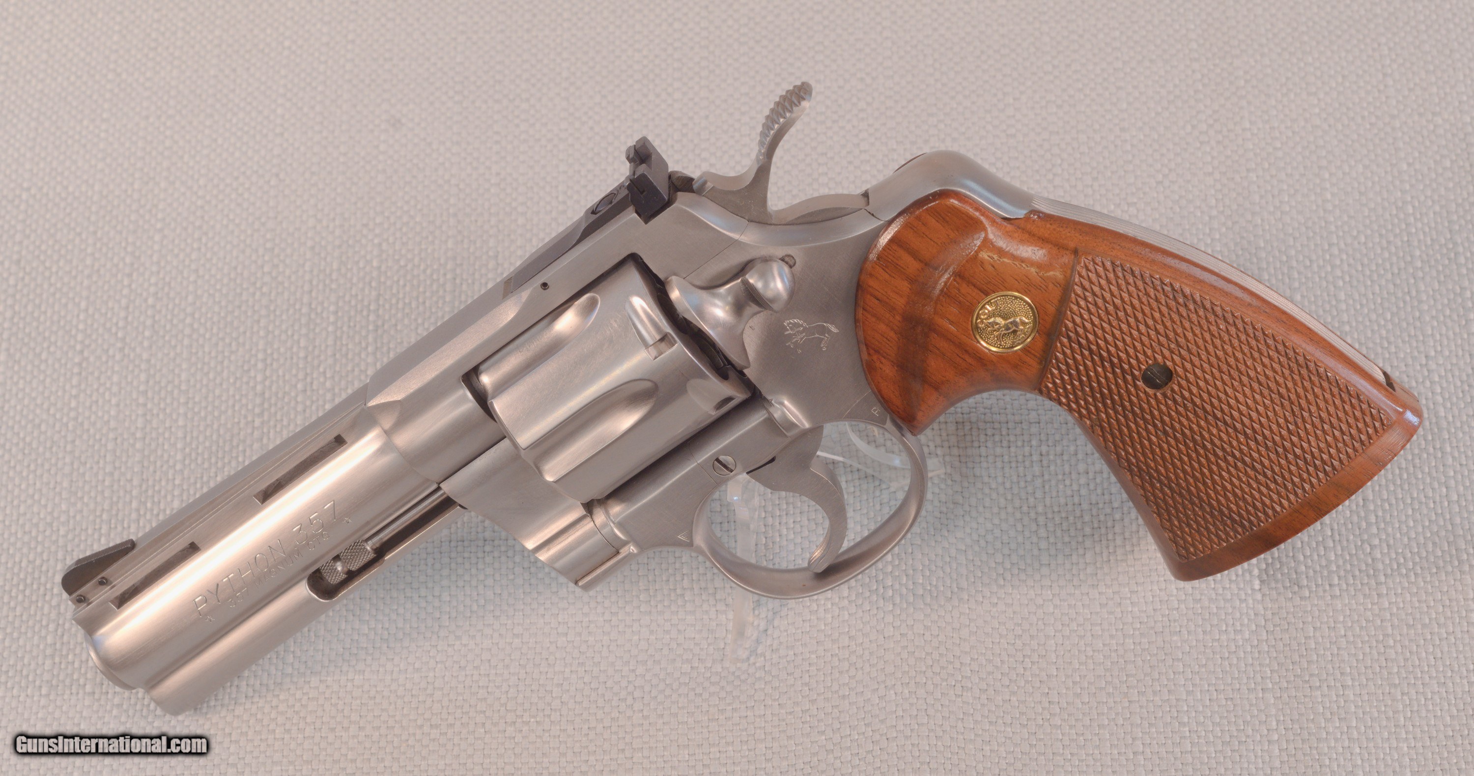 Colt Python Double Action Revolver in .357 Magnum **4" Stainless - Box - 1983**
