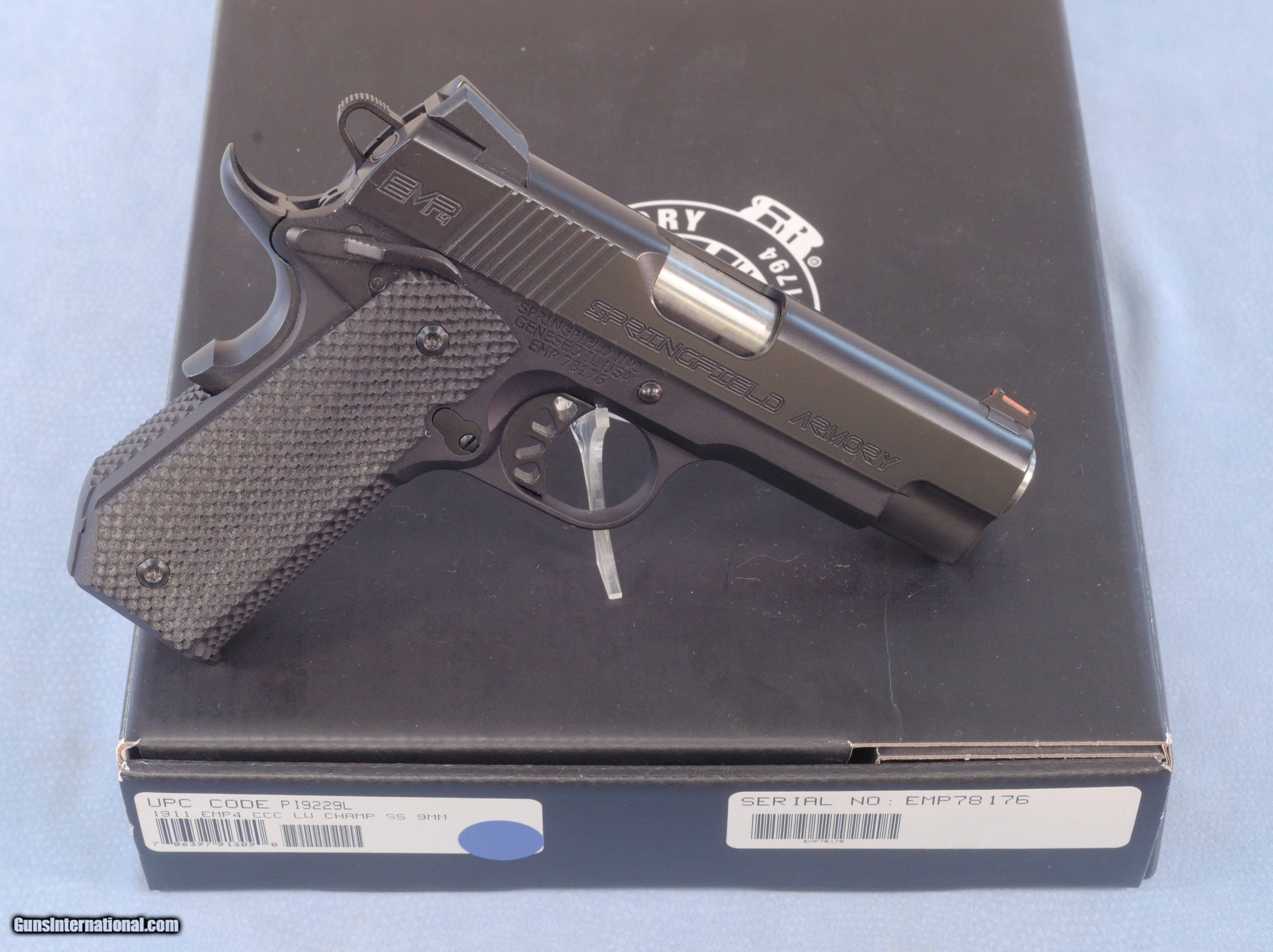 ** SOLD ** Springfield Armory 1911 EMP4 CCC LW Champ Pistol in 9mm ...