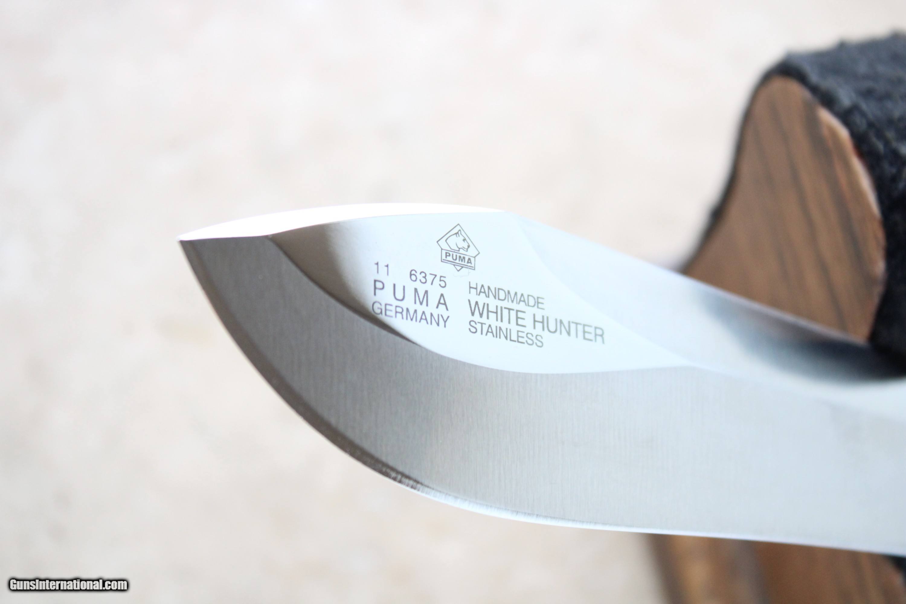 ***SOLD***1998 Manufactured Puma White Hunter Fixed Blade w/ Stag ...