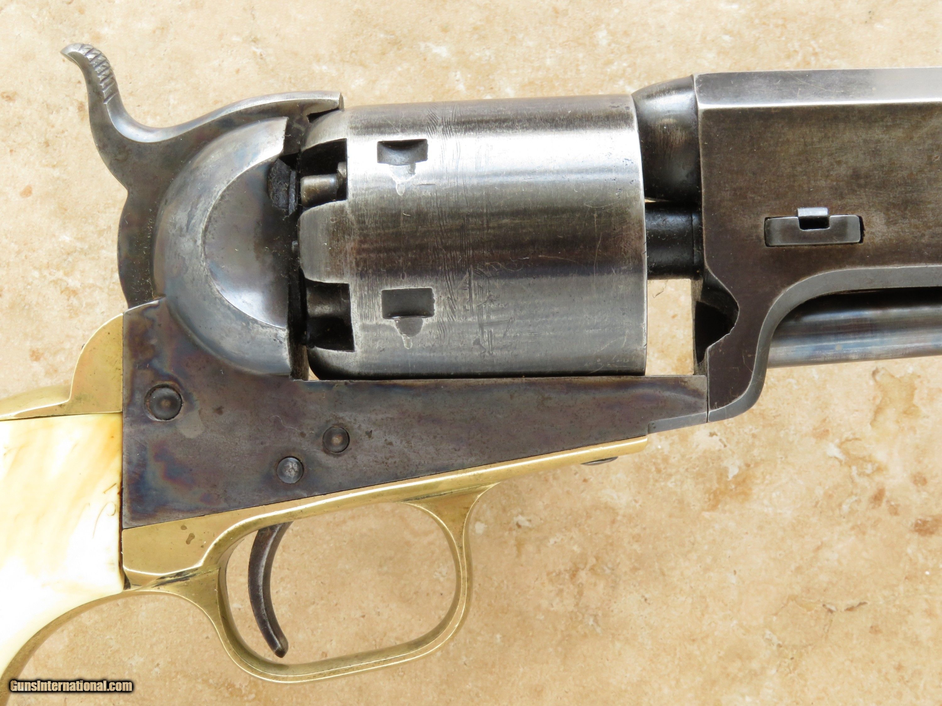 Colt 1851 Navy Third Model, Scrimshawed Ivory Grips, Cal. .36 ...