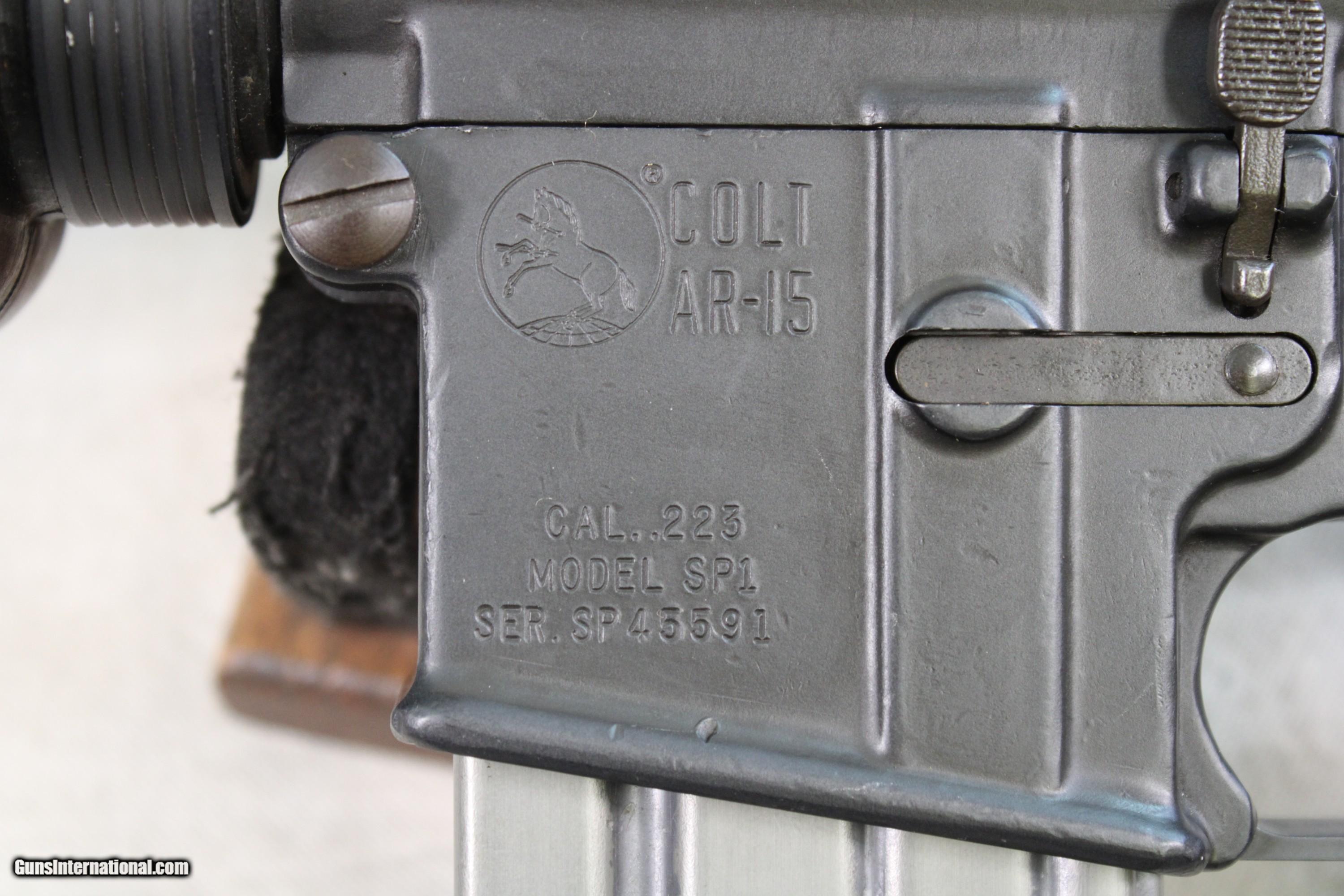 SOLD ** COLT SP1 AR-15 .223 ** PRE BAN MANUFACTURED IN 1975