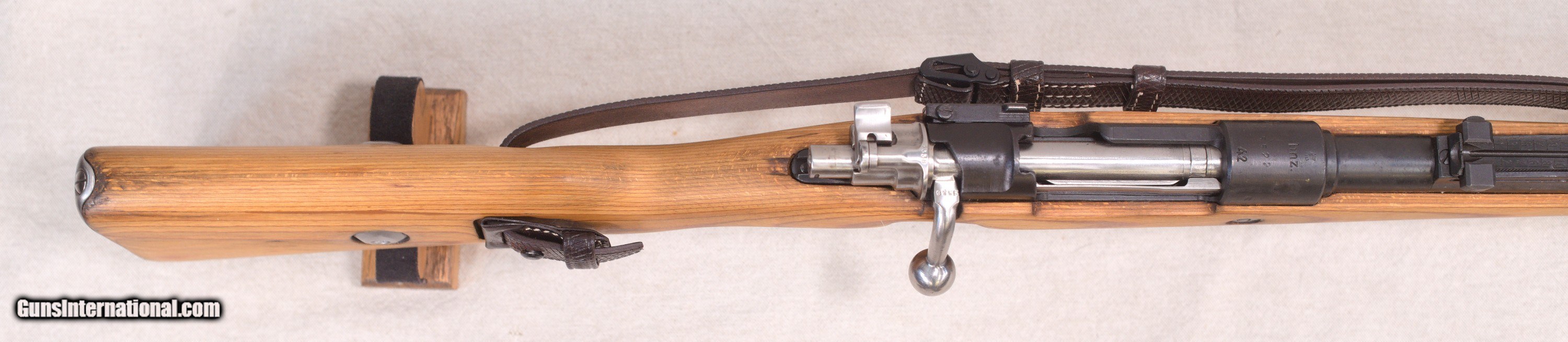 **SOLD**Mitchell Mauser bnz 42 K98 Bolt Action in 8mm Mauser Cal **Mfg 1942 - Box - Sling - Rear ...