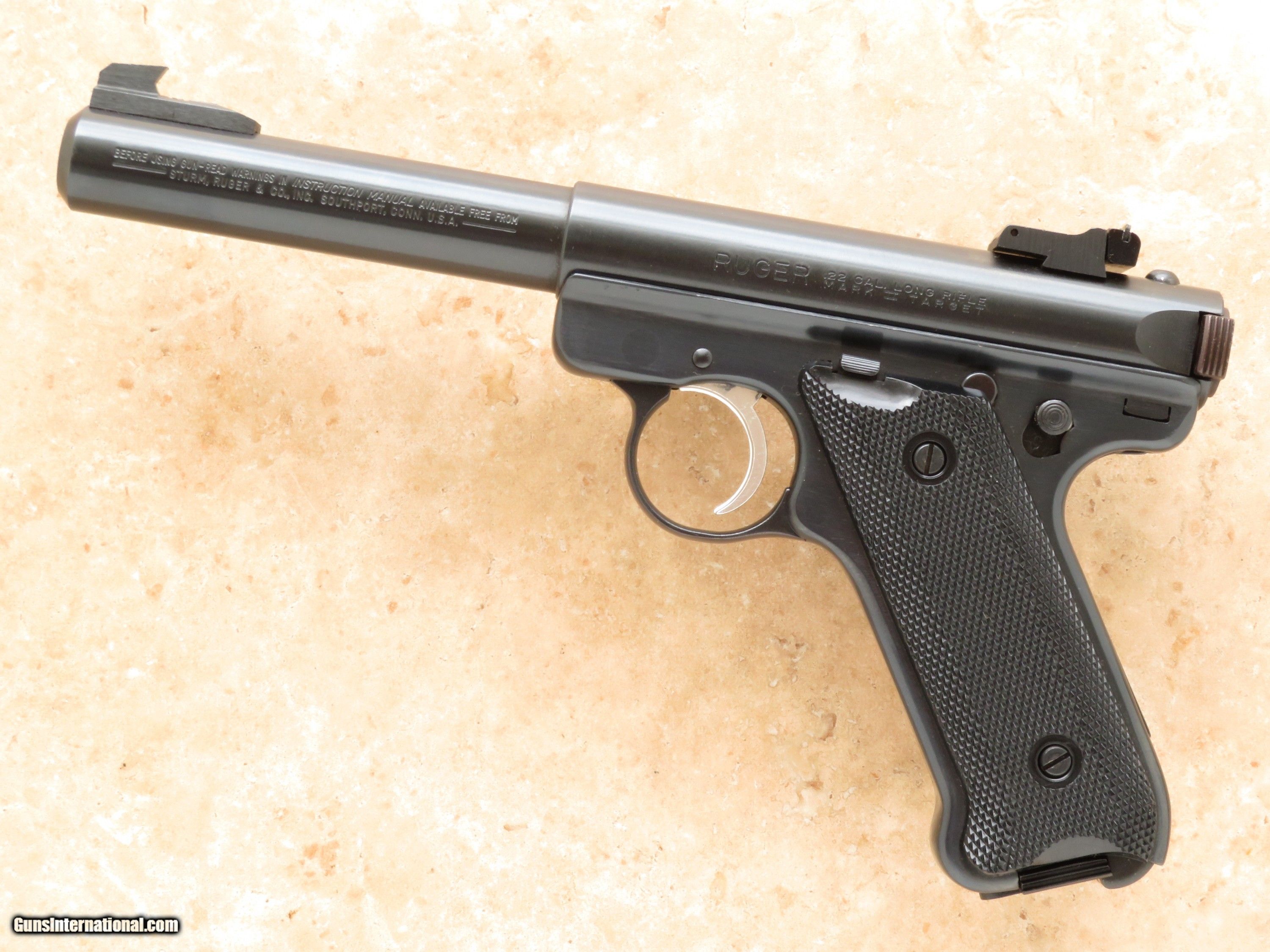 **SOLD** Ruger Mark II, 5 1/2 " Bull Barrel, Cal. .22 LR, 1988 Vintage