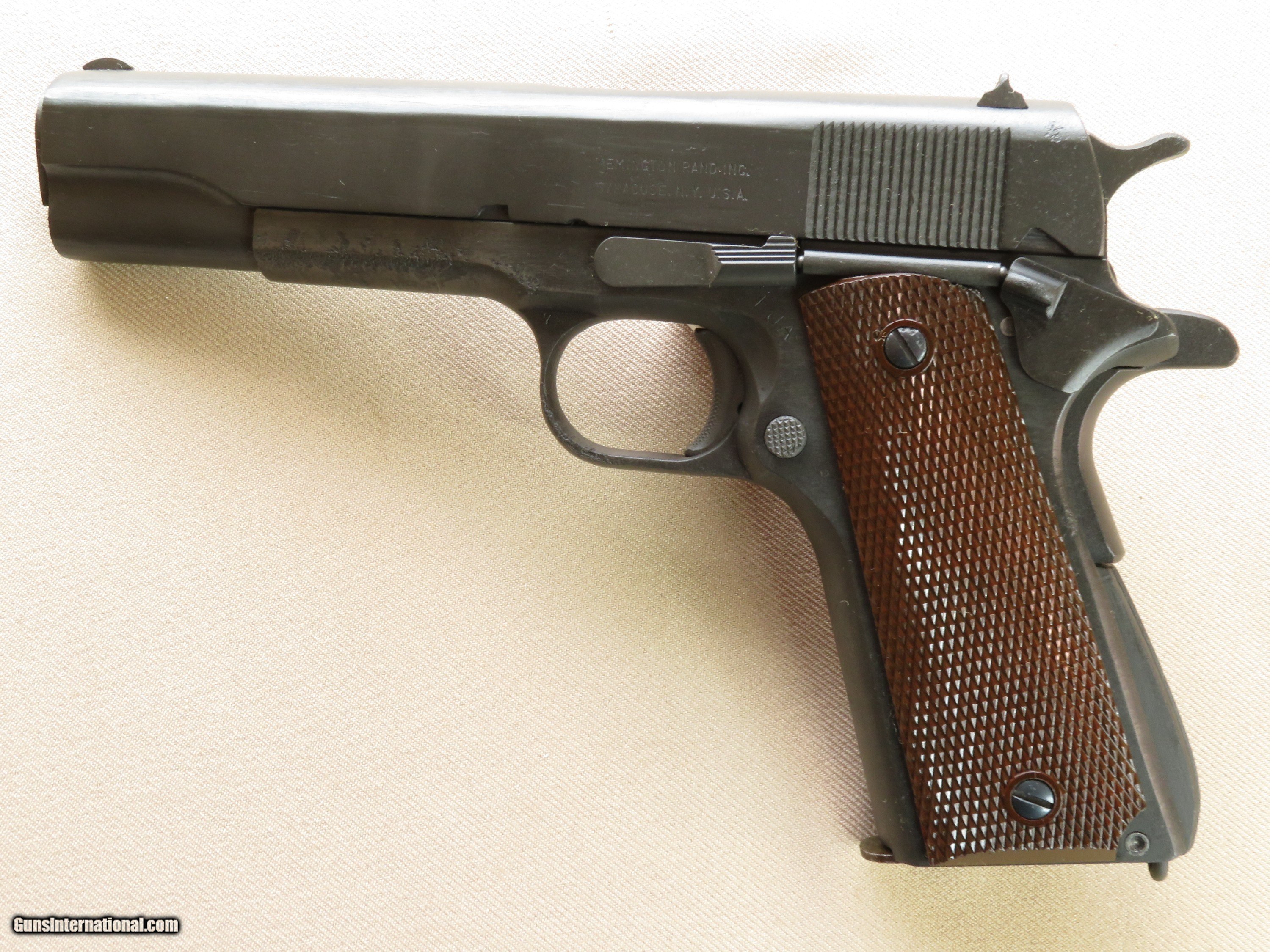 **SOLD** WW2 Remington Rand 1911A1 .45 A.C.P. **MFG. 1945**