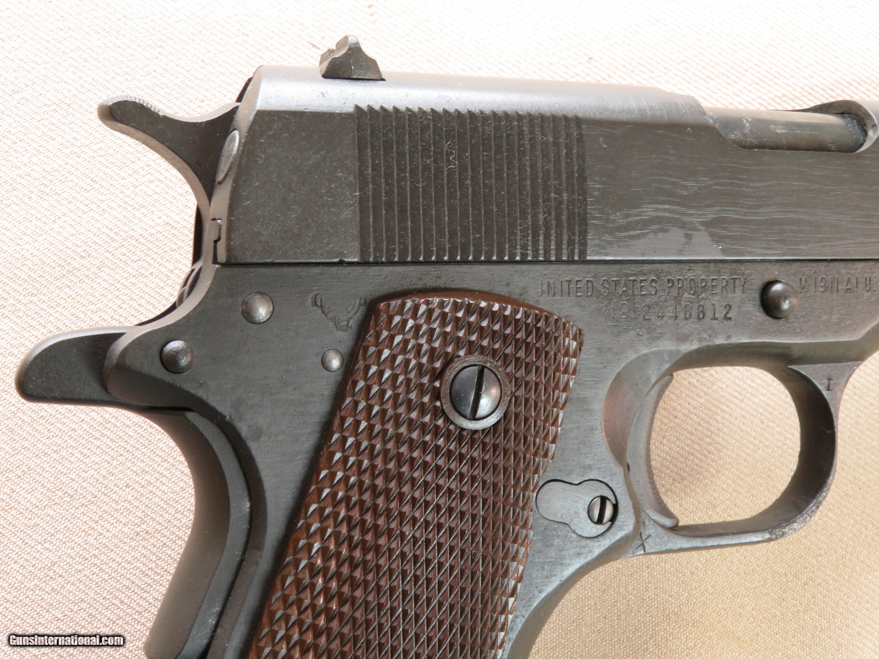 **SOLD** WW2 Remington Rand 1911A1 .45 A.C.P. **MFG. 1945**