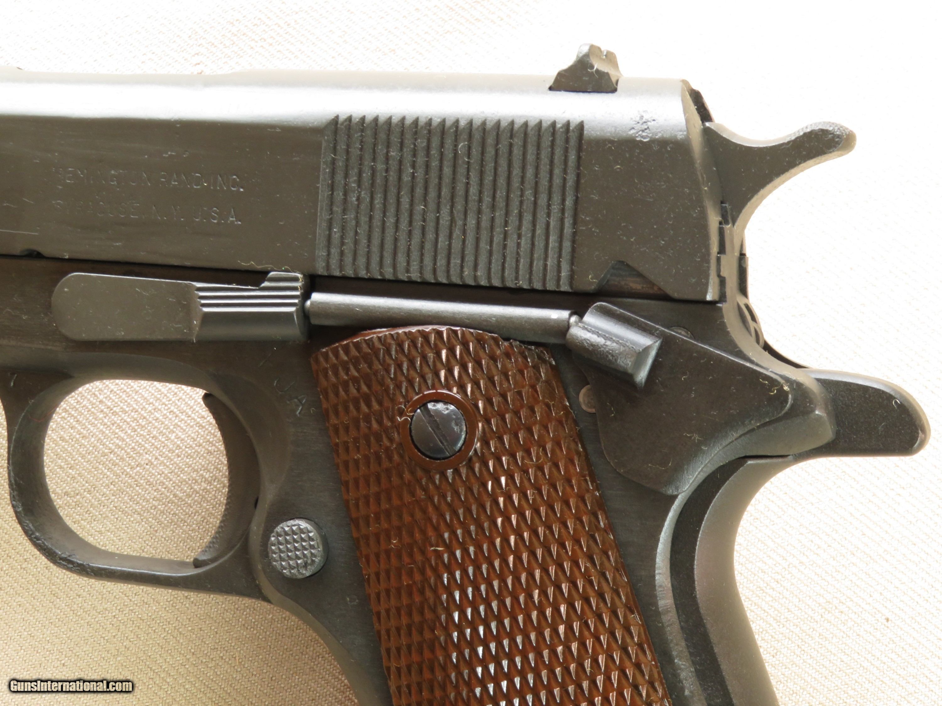 **SOLD** WW2 Remington Rand 1911A1 .45 A.C.P. **MFG. 1945**
