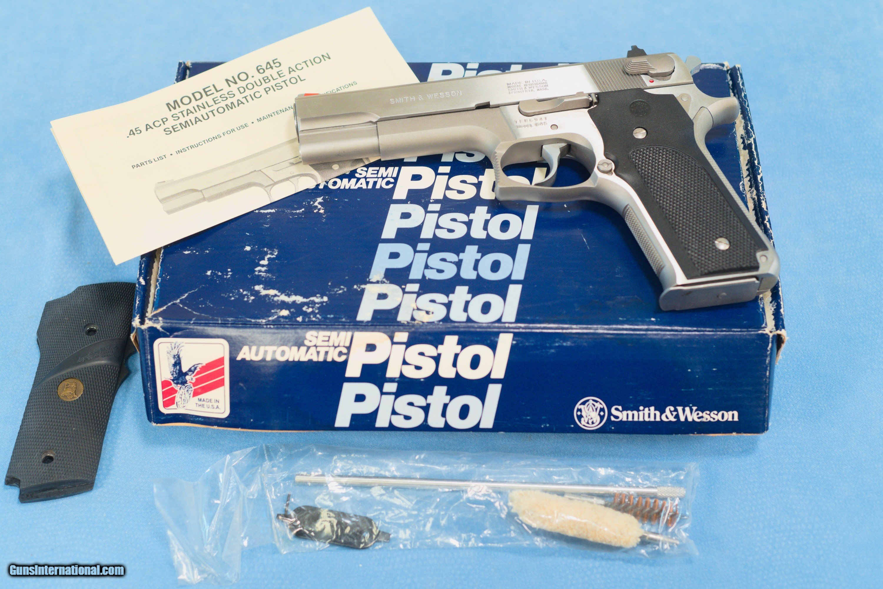 Smith & Wesson Model 645 Stainless Pistol in .45 ACP **Box and Papers ...
