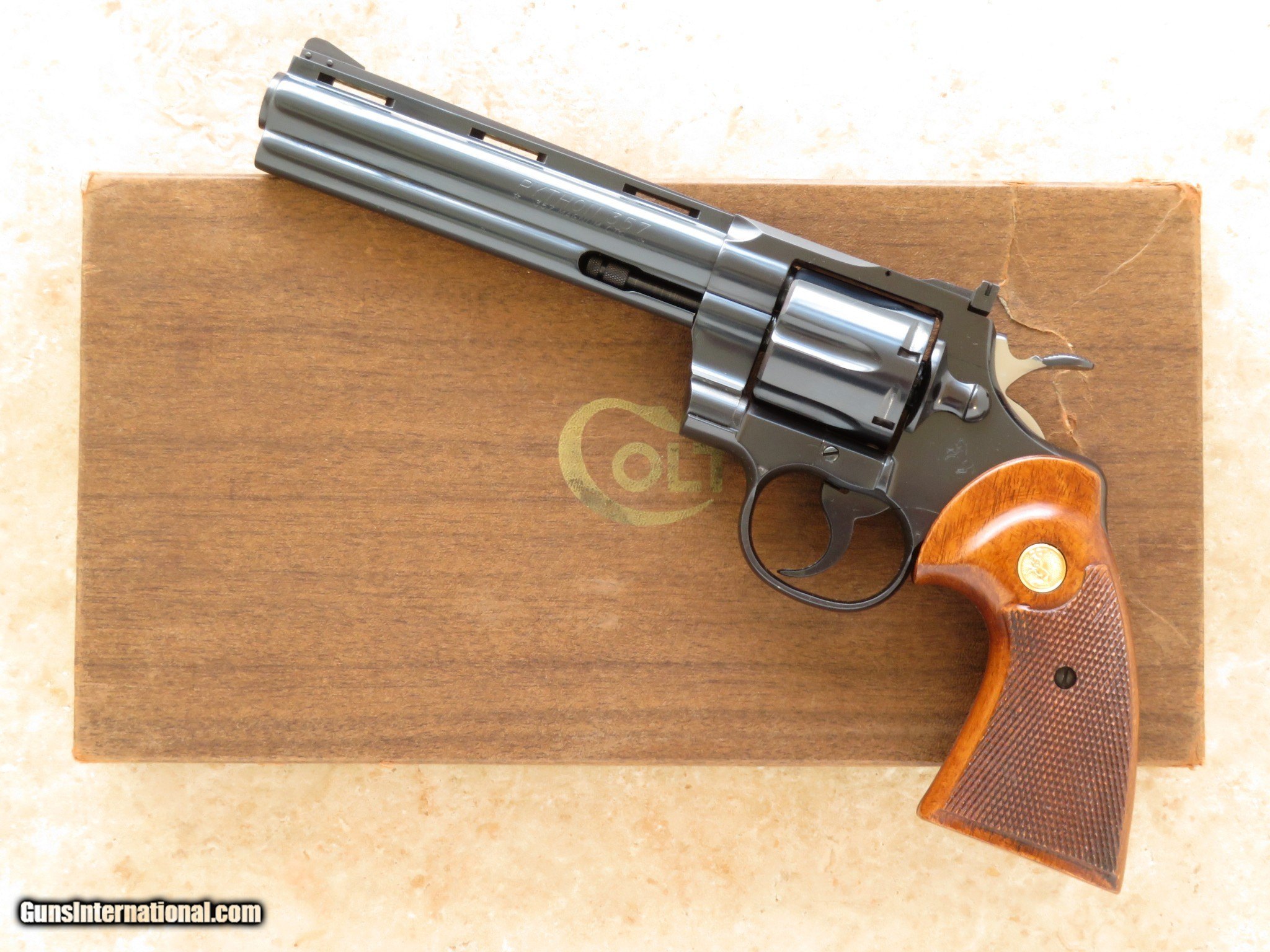 ***SOLD***Colt Python, Vintage 1969, Cal. .357 Magnum, 6 Inch Barrel ...