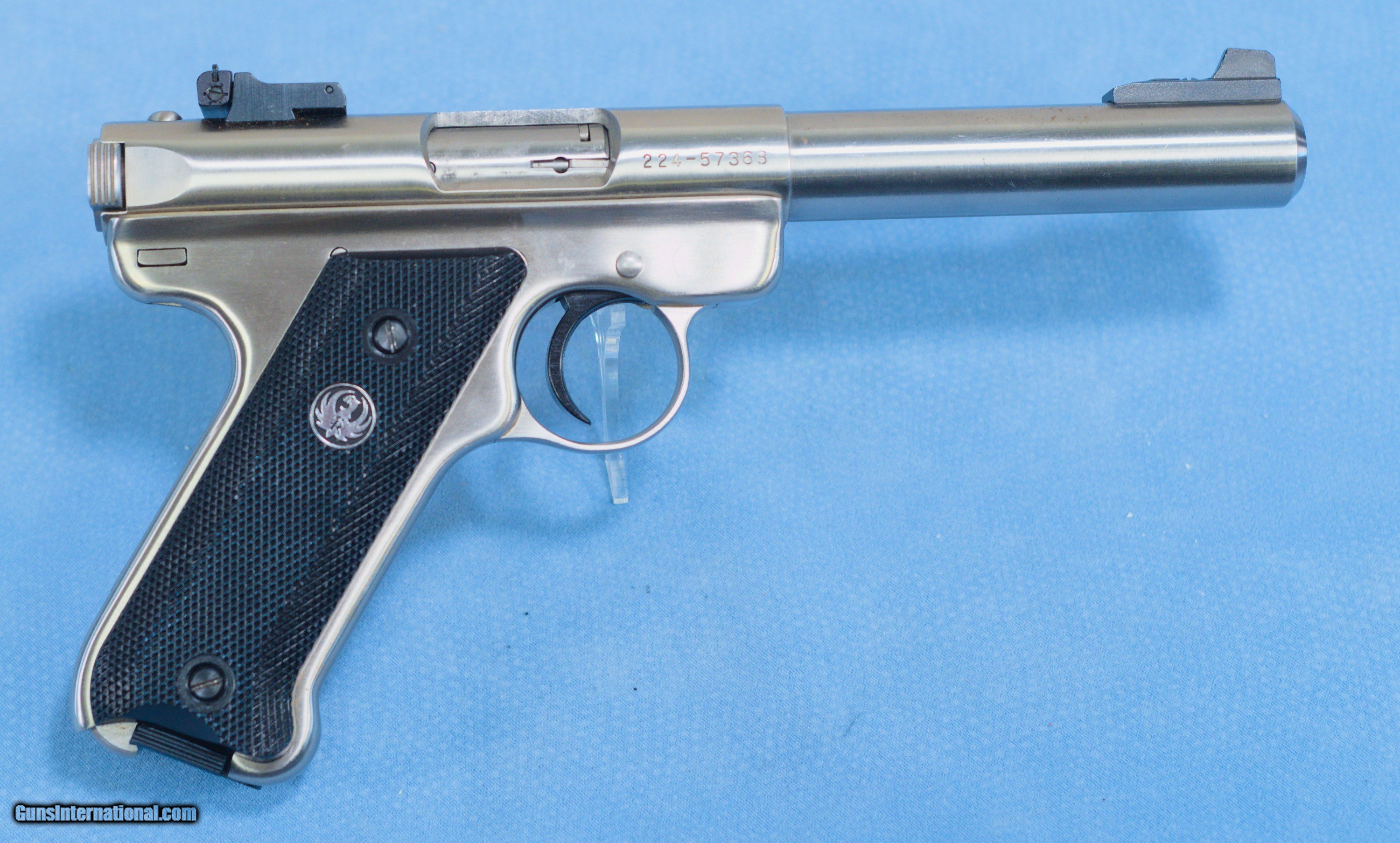 **SOLD** Ruger MkII Semi Auto Target Pistol in .22 LR **Bull Barrel ...