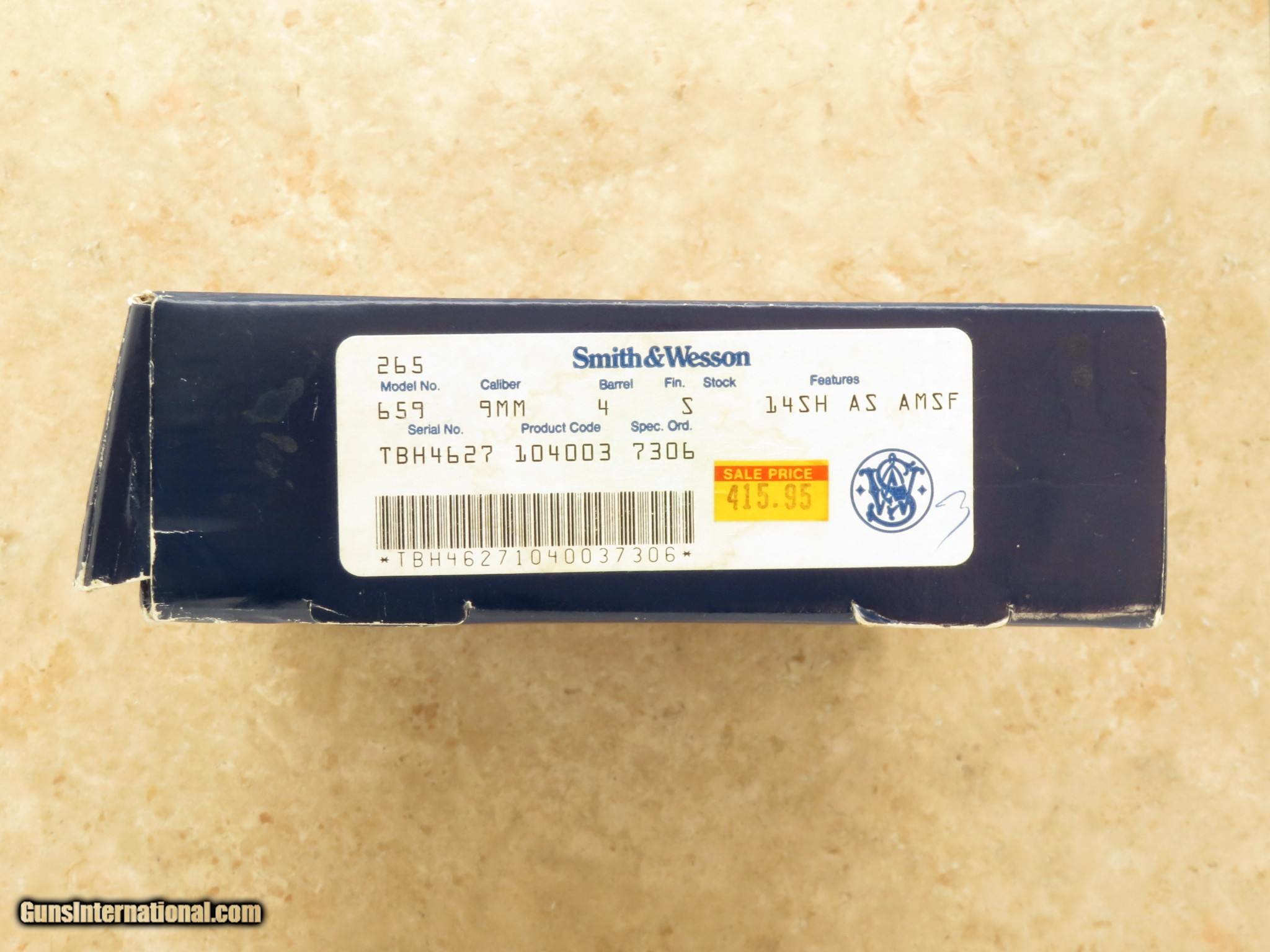 ** SOLD ** Smith & Wesson Model 659, Cal. 9mm, 1987 Vintage, As New