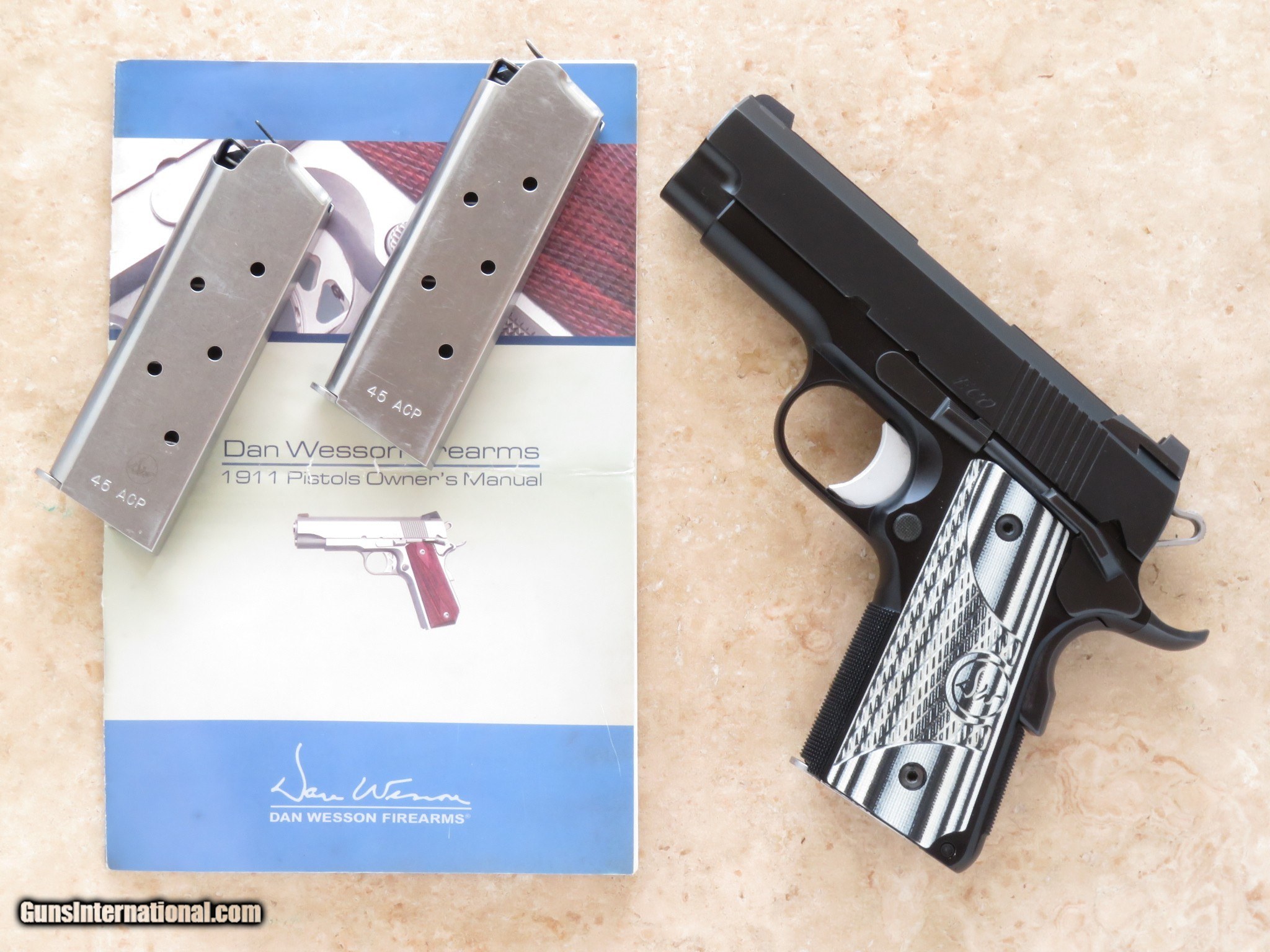 Dan Wesson ECO 1911 Pistol, Cal. .45 ACP 3 1/2 Inch Barrel, G-10 Grips ...