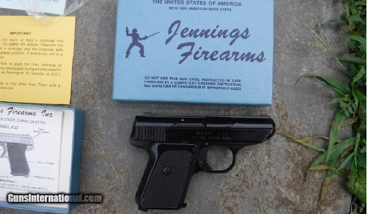 JENNINGS MODEL J-22 - .22 CAL. SEMI AUTO PISTOL.