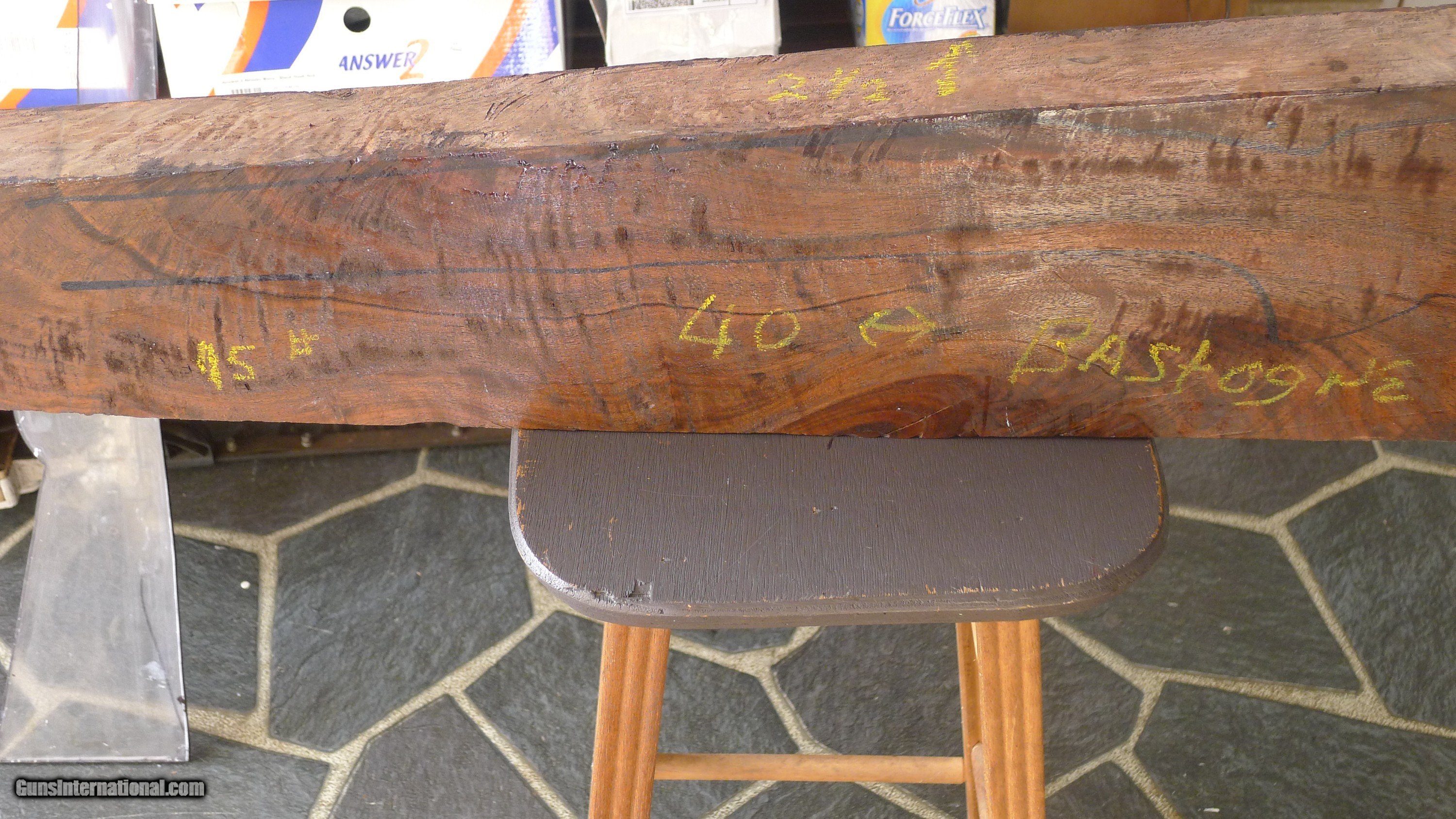 EXHIBITION GRADE BASTOGNE WALNUT RIFLE STOCK BLANK