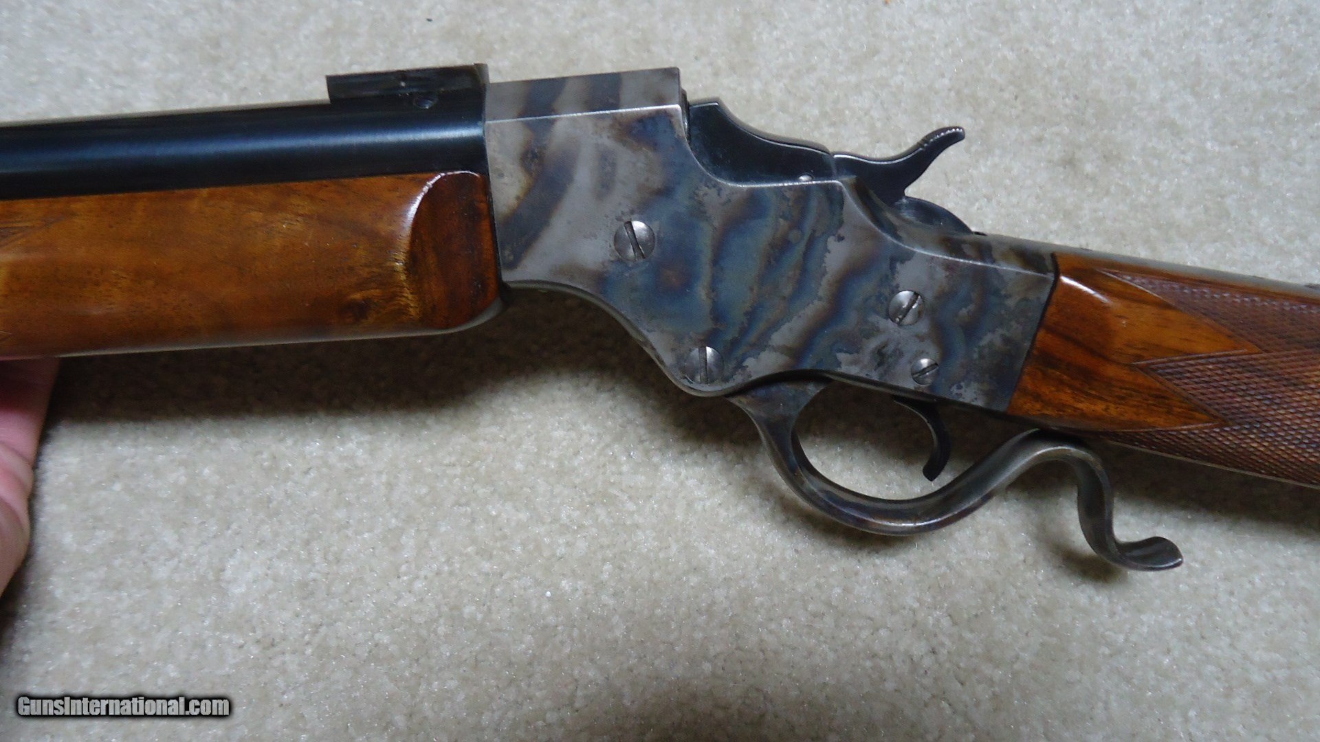 CUSTOM BUILT .22 LONG RIFLE SINGLE SHOT ON A BEAUTIFUL ORIGINAL CASE ...