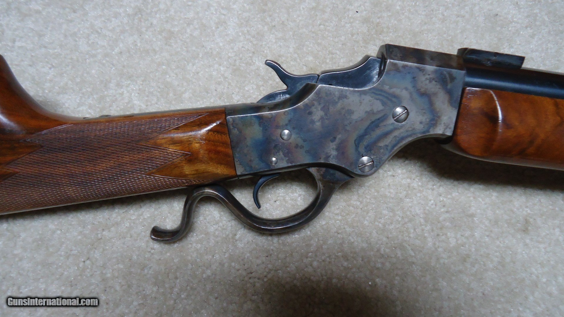 CUSTOM BUILT .22 LONG RIFLE SINGLE SHOT ON A BEAUTIFUL ORIGINAL CASE ...