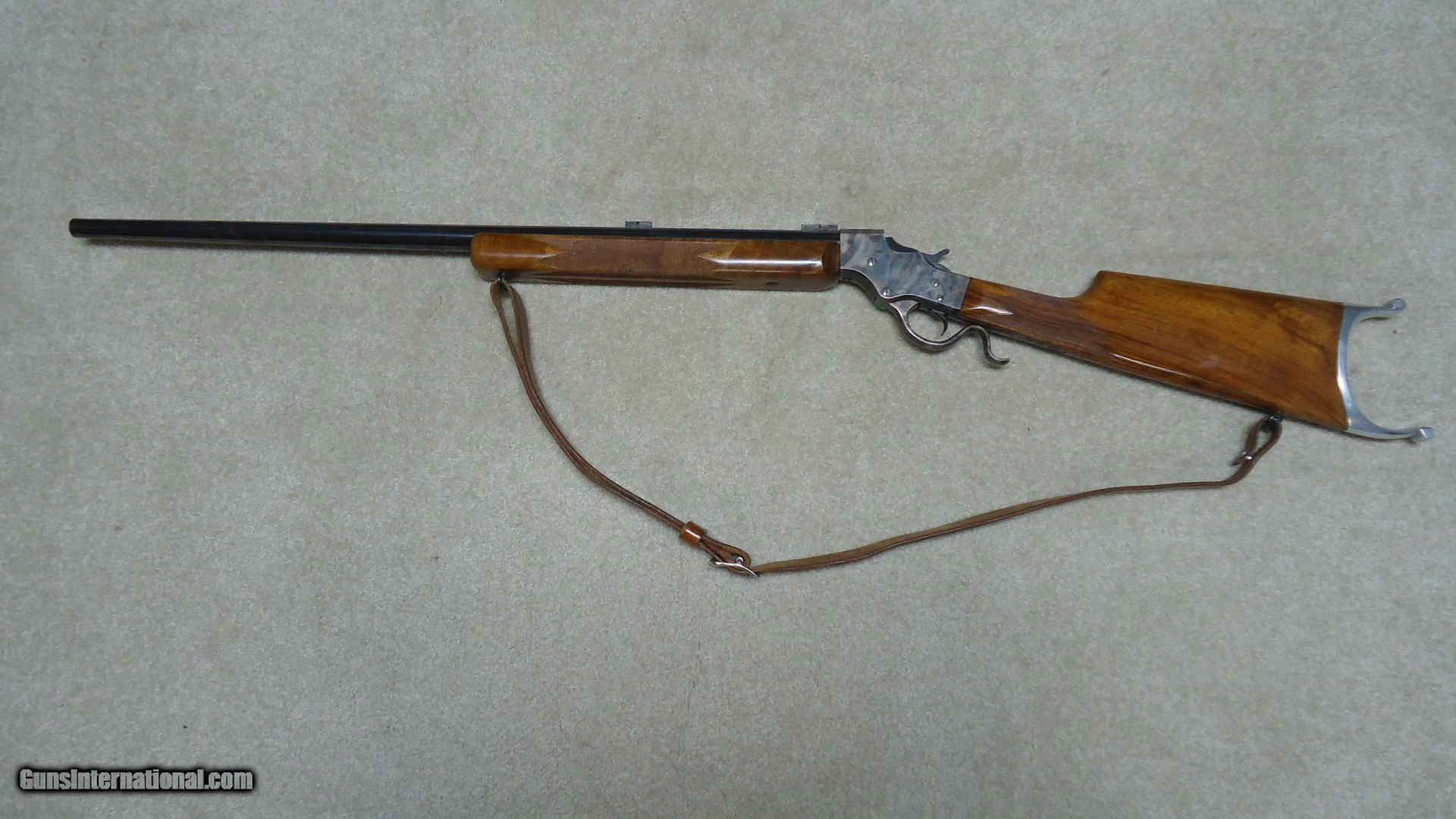 CUSTOM BUILT .22 LONG RIFLE SINGLE SHOT ON A BEAUTIFUL ORIGINAL CASE ...