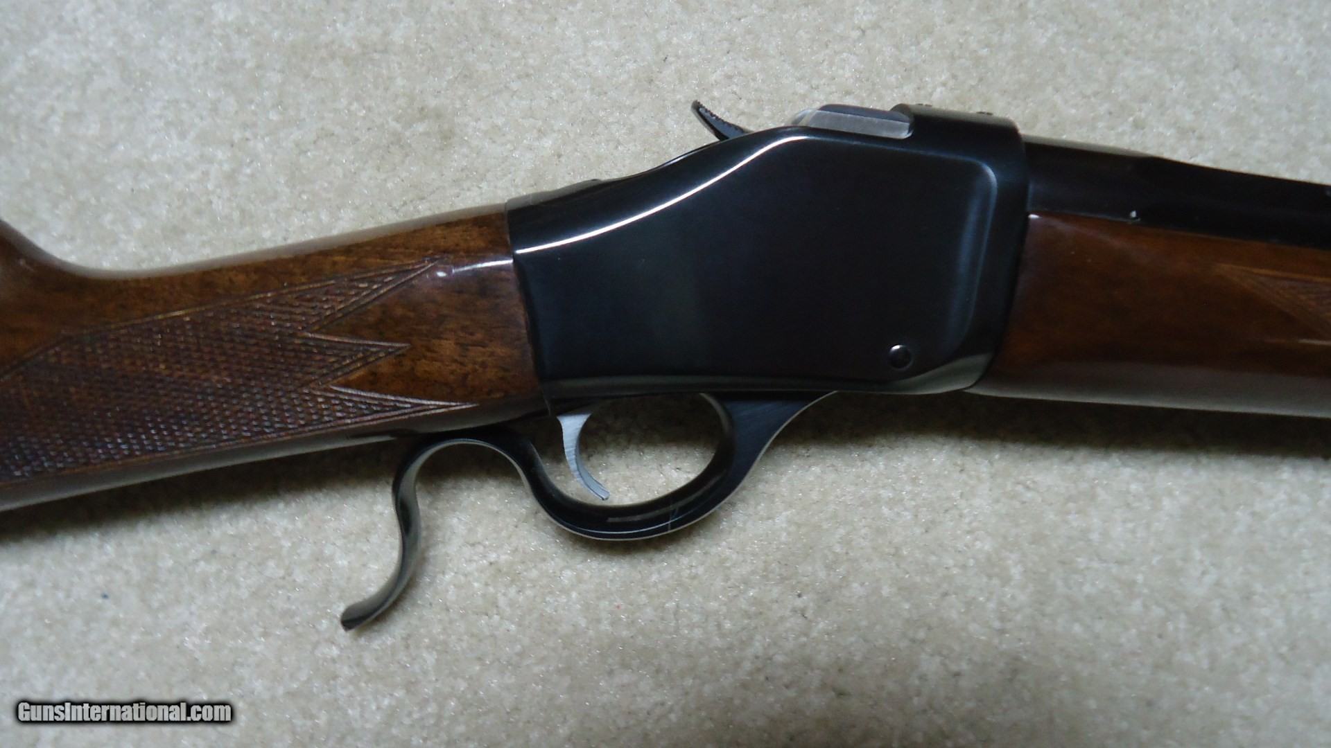 BROWNING B-78 HIGHWALL SINGLE SHOT .45-70 OCTAGON SPORTING RIFLE, #W57 ...