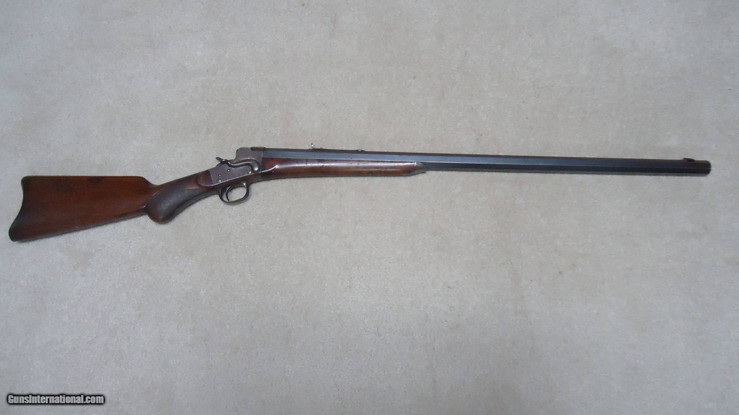 REMINGTON HEPBURN SINGLE SHOT OCTAGON SPORTER, 40-70 STRAIGHT CALIBER ...
