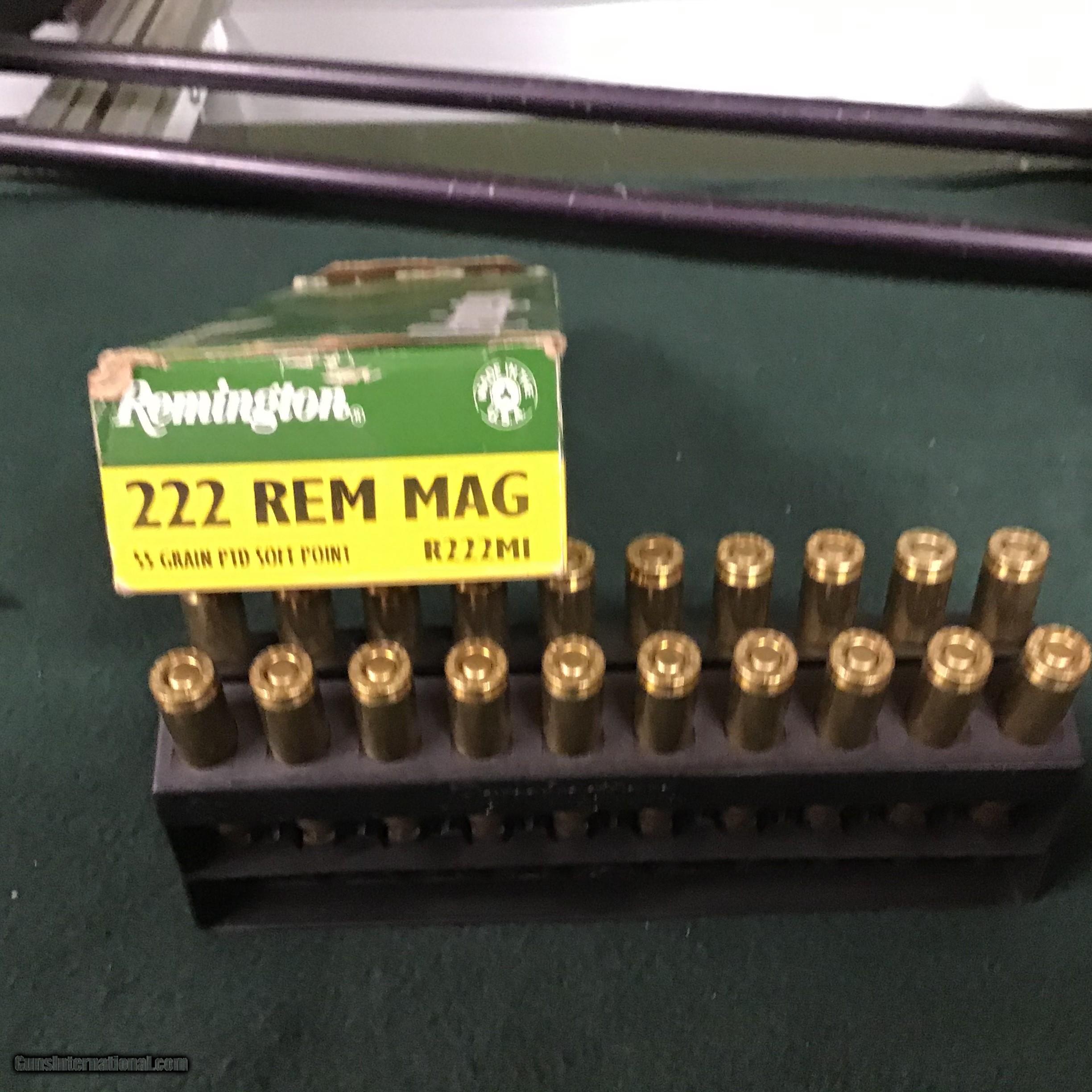 Remington 222 Magnum full correct shells