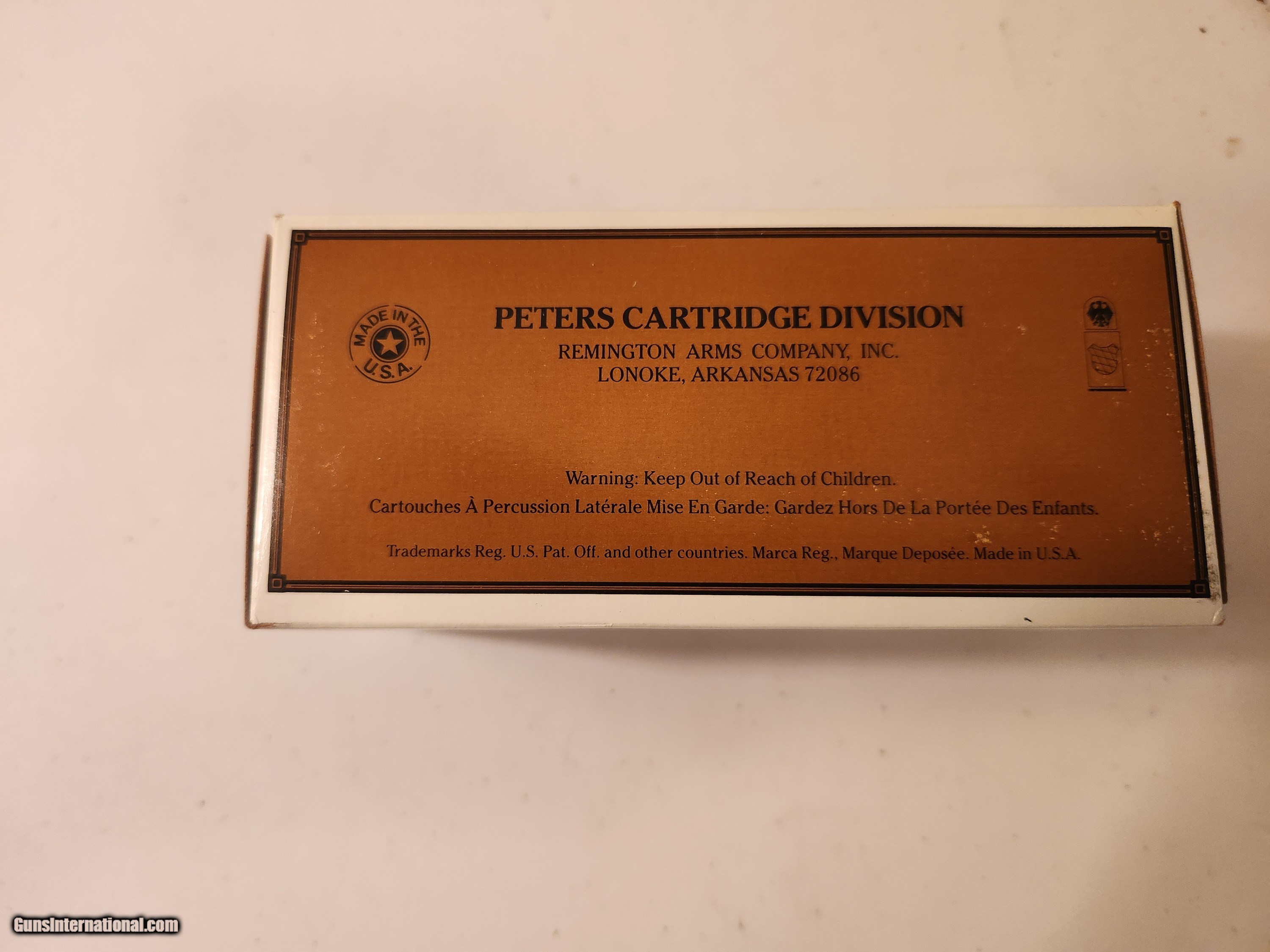 Vintage Ammo Peters 22lr -1 bricks 500rds 10 boxes 50rds each