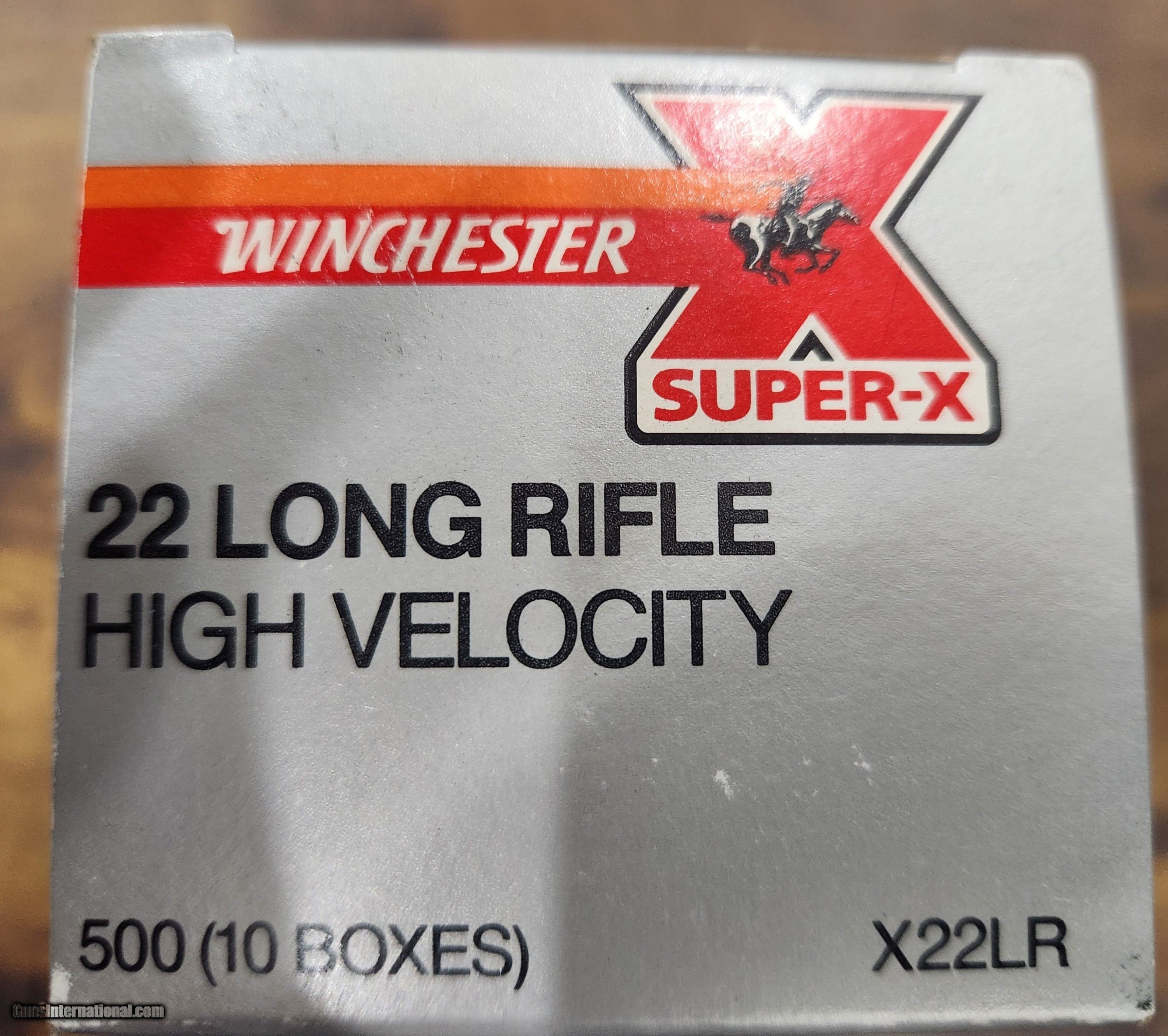 Vintage Ammo 22lr Winchester Super X High Velocity 1 Brick 10 boxes 500rds