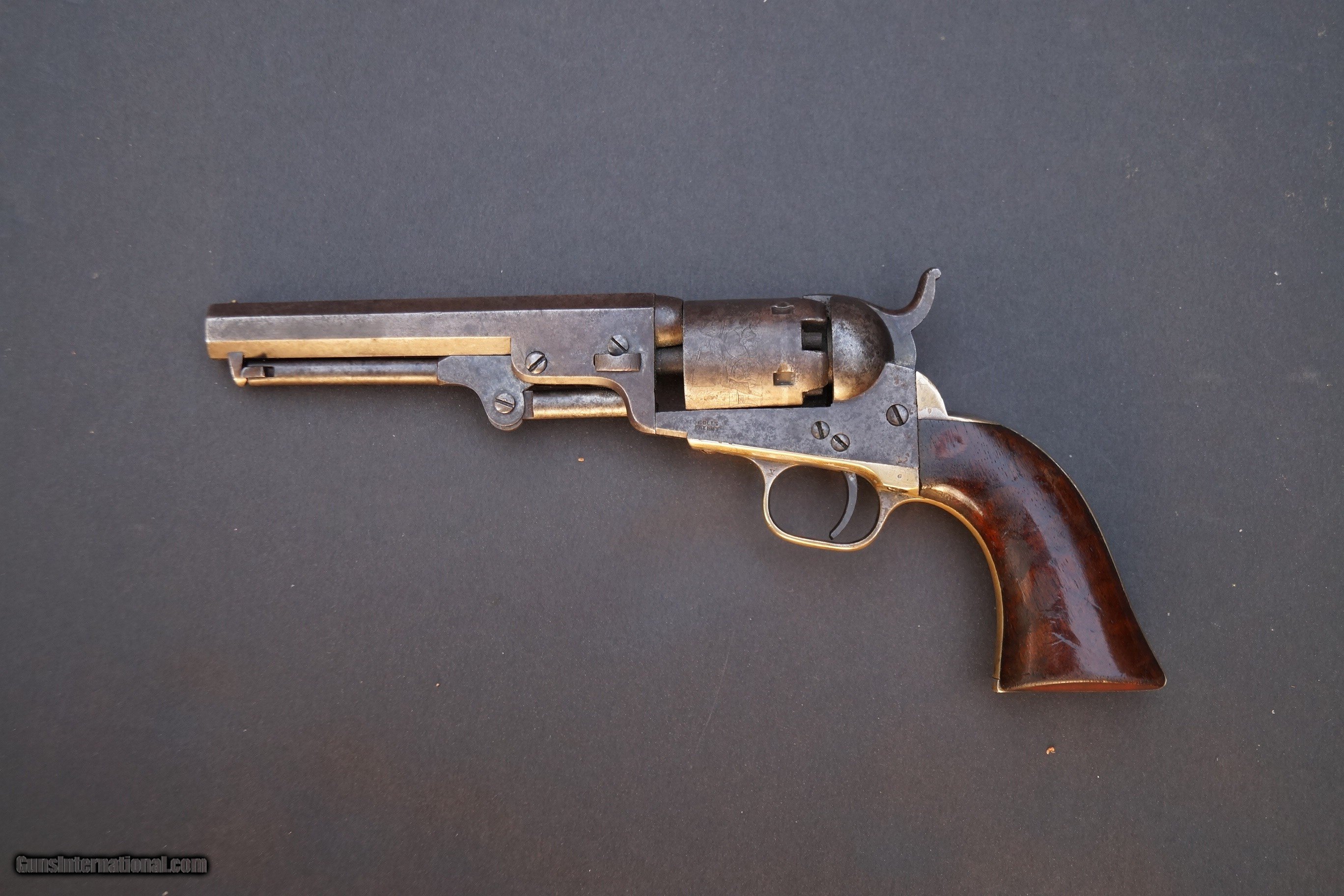 Colt Model 1849 Pocket Revolver with Fancy Grips