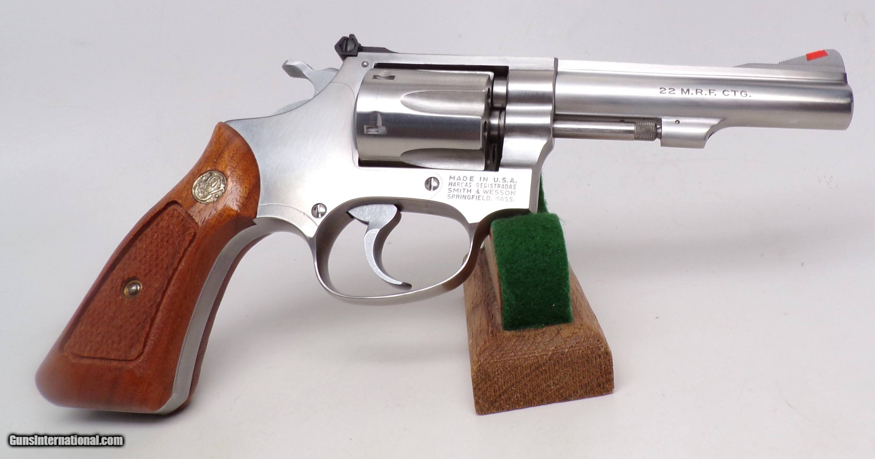 SMITH & WESSON MODEL 651 4" 22 MAGNUM RIM FIRE MATCHING BOX EXTRA CYLINDER FACTORY LETTER