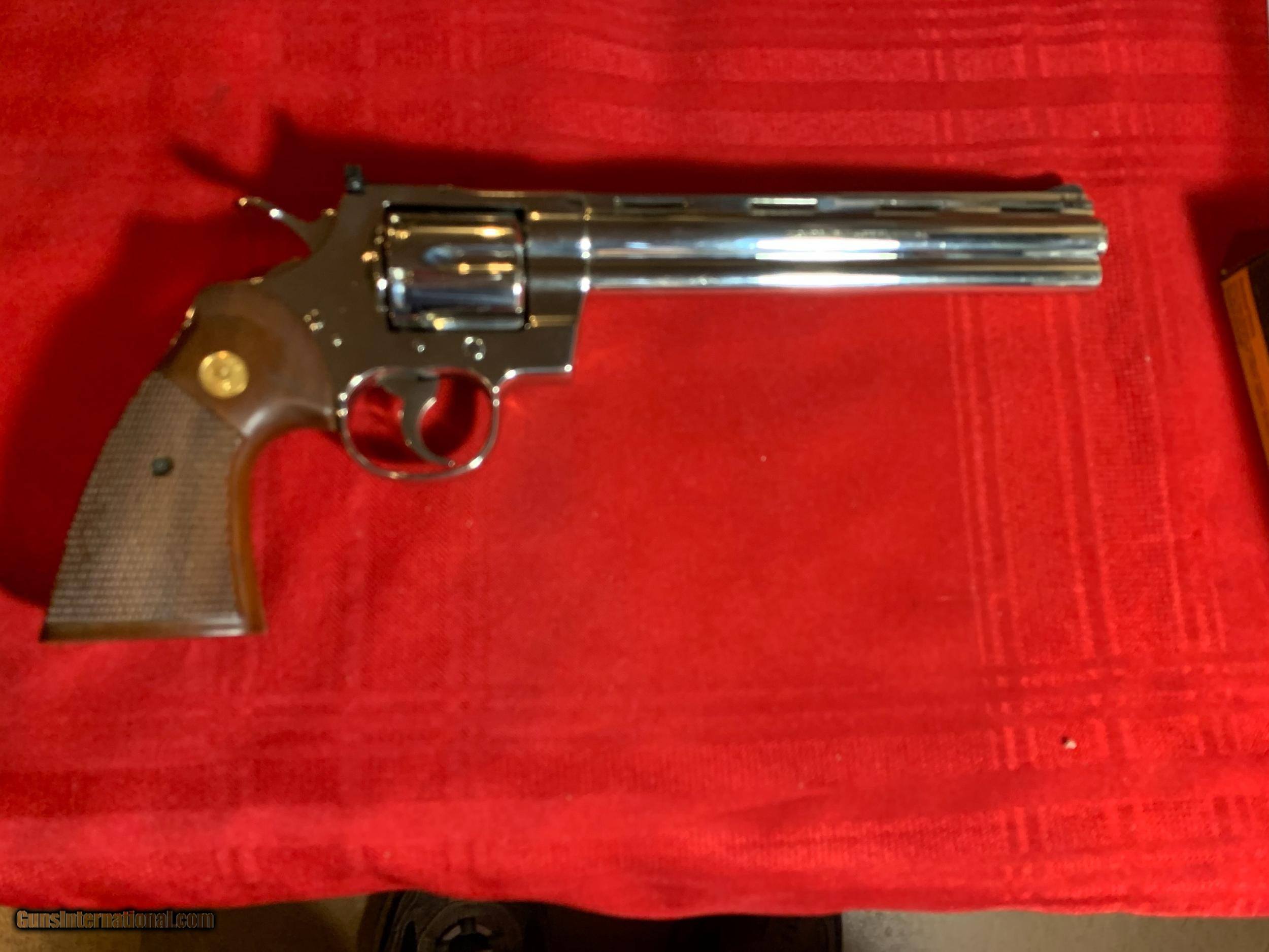 Colt Python 8" Nickel 1981