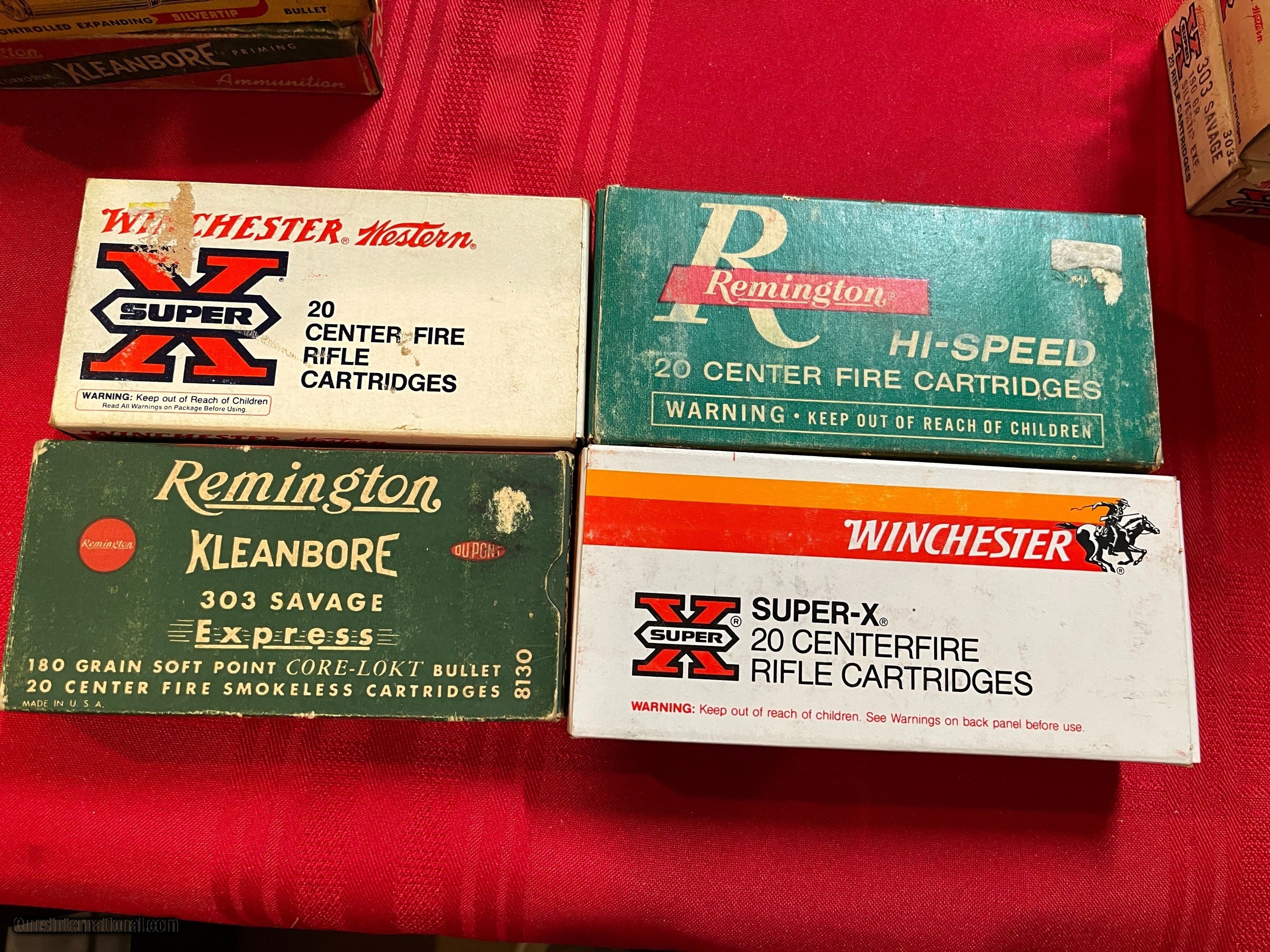 Winchester and Remington 303 Savage
