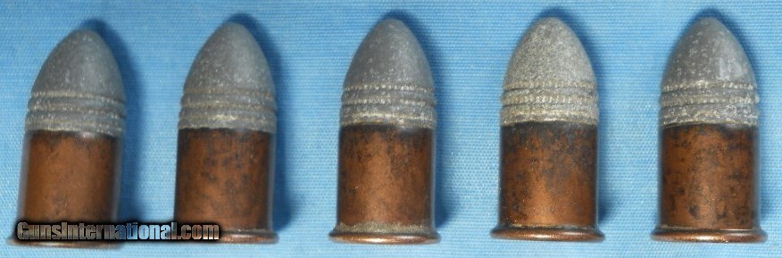 * Antique AMMO WINCHESTER 41 RIMFIRE RF SHORT 5 CARTRIDGES