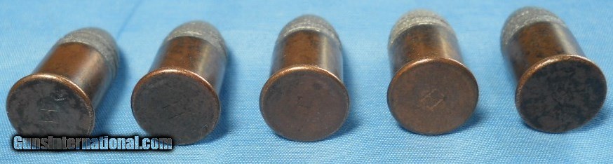 * Antique AMMO WINCHESTER 41 RIMFIRE RF SHORT 5 CARTRIDGES