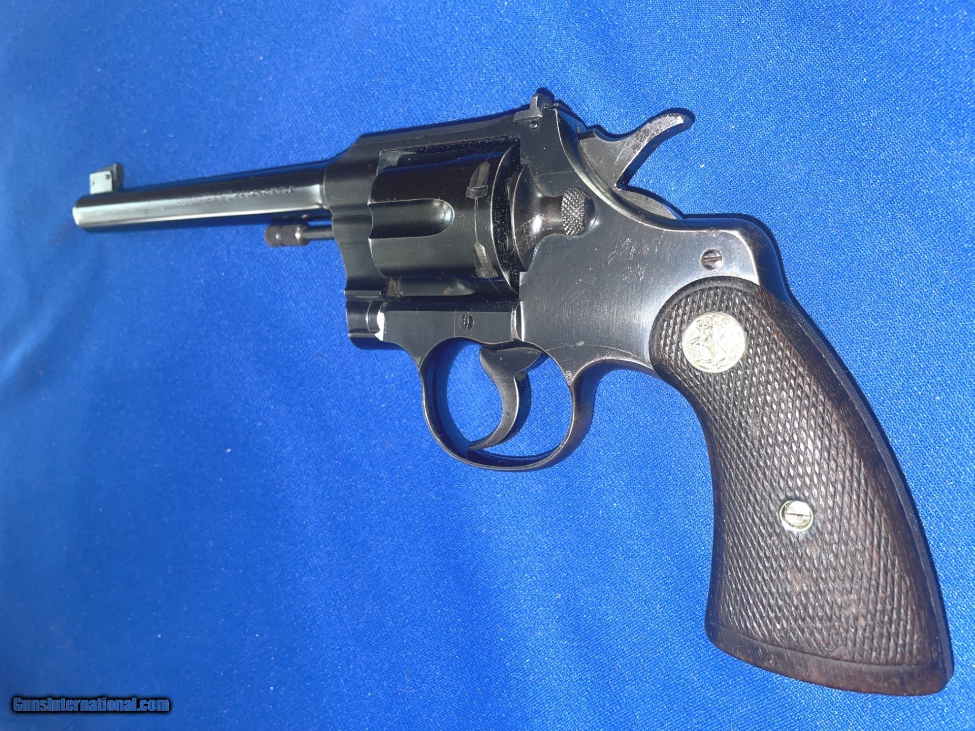 Vintage 1930 1st YEAR COLT OFFICERS TARGET DOUBLE ACTION .22 REVOLVER C ...