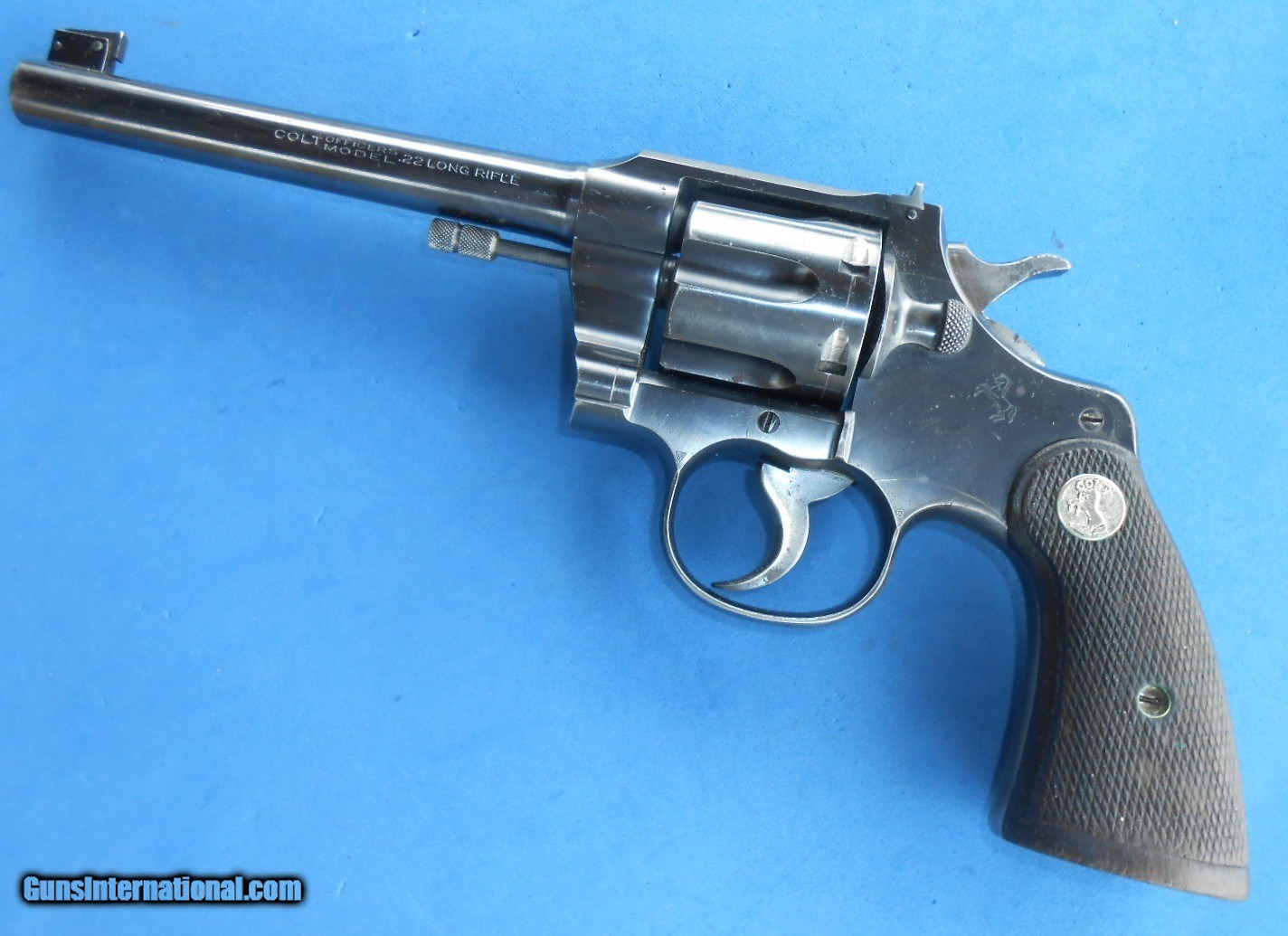 Vintage 1930 1st YEAR COLT OFFICERS TARGET DOUBLE ACTION .22 REVOLVER C ...