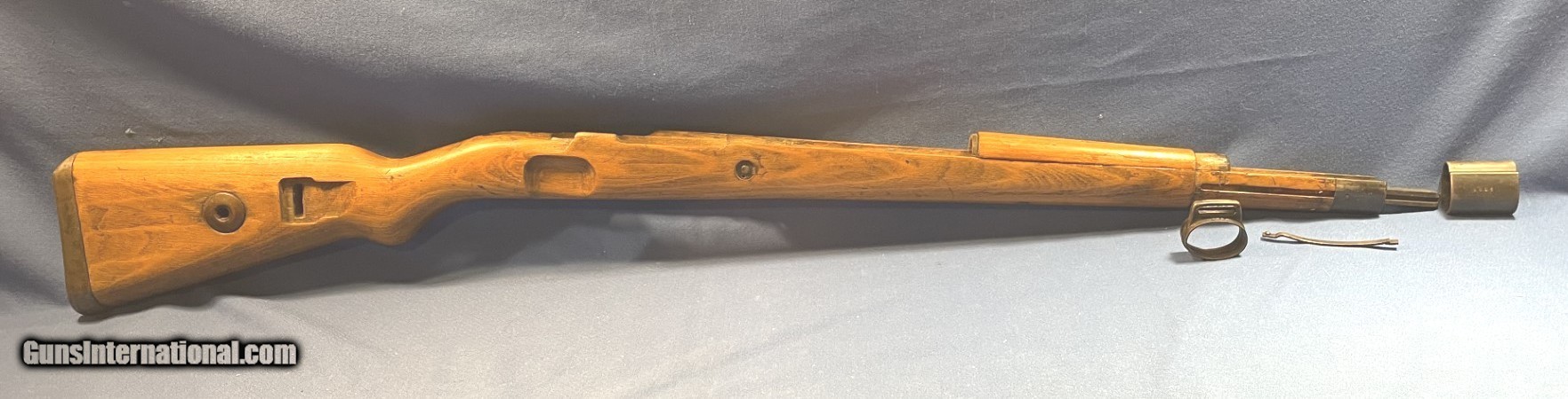 Vintage GERMAN 98 MAUSER MILITARY RIFLE STOCK COMPLETE MATCHING