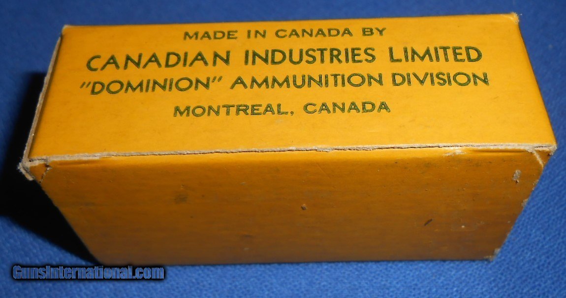 Vintage AMMO CANADIAN INDUSTRIES .25 STEVENS RF SHORT EARLY BOX