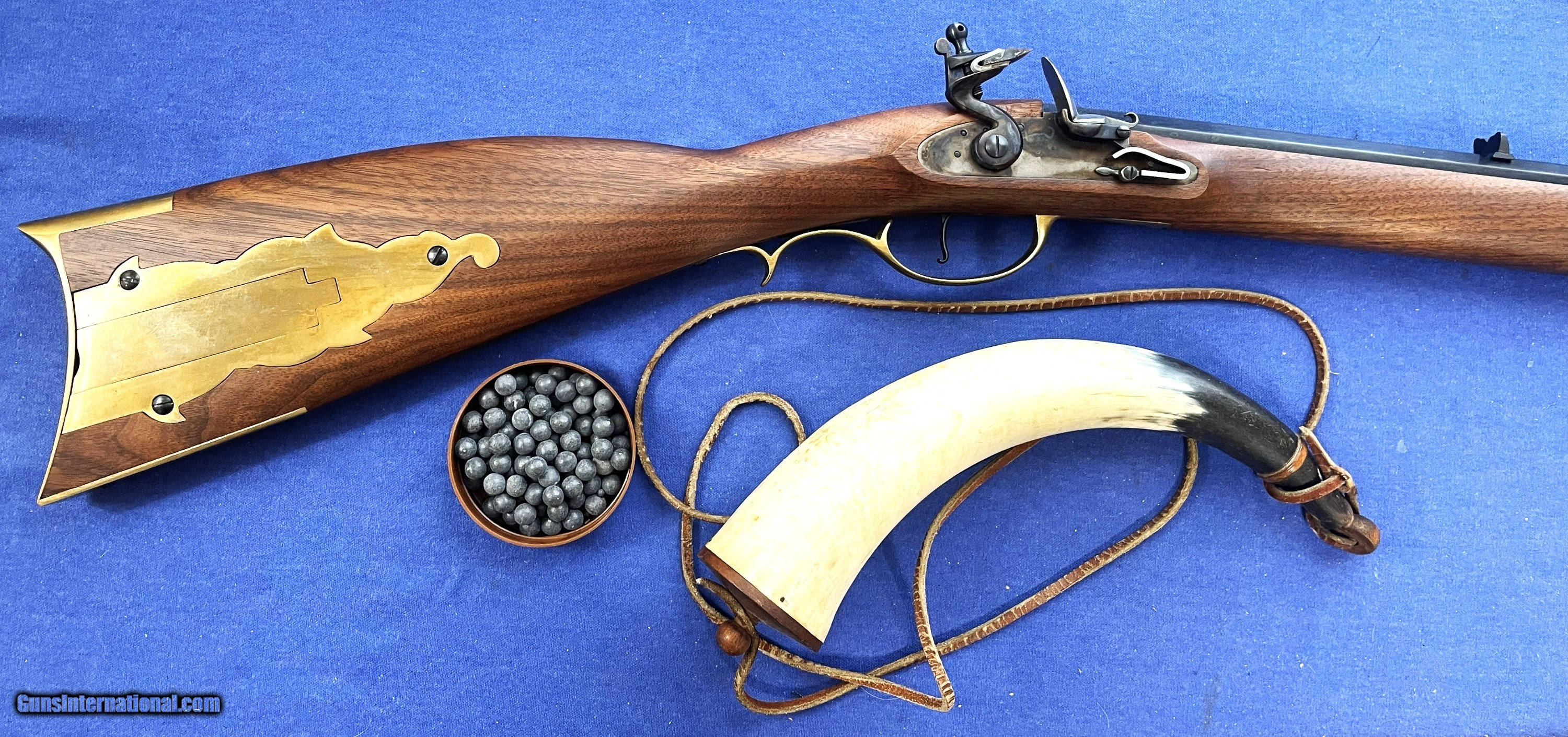 UNFIRED DAVID PEDERSOLI FLINTLOCK FULL STOCK .32 KENTUCKY RIFLE