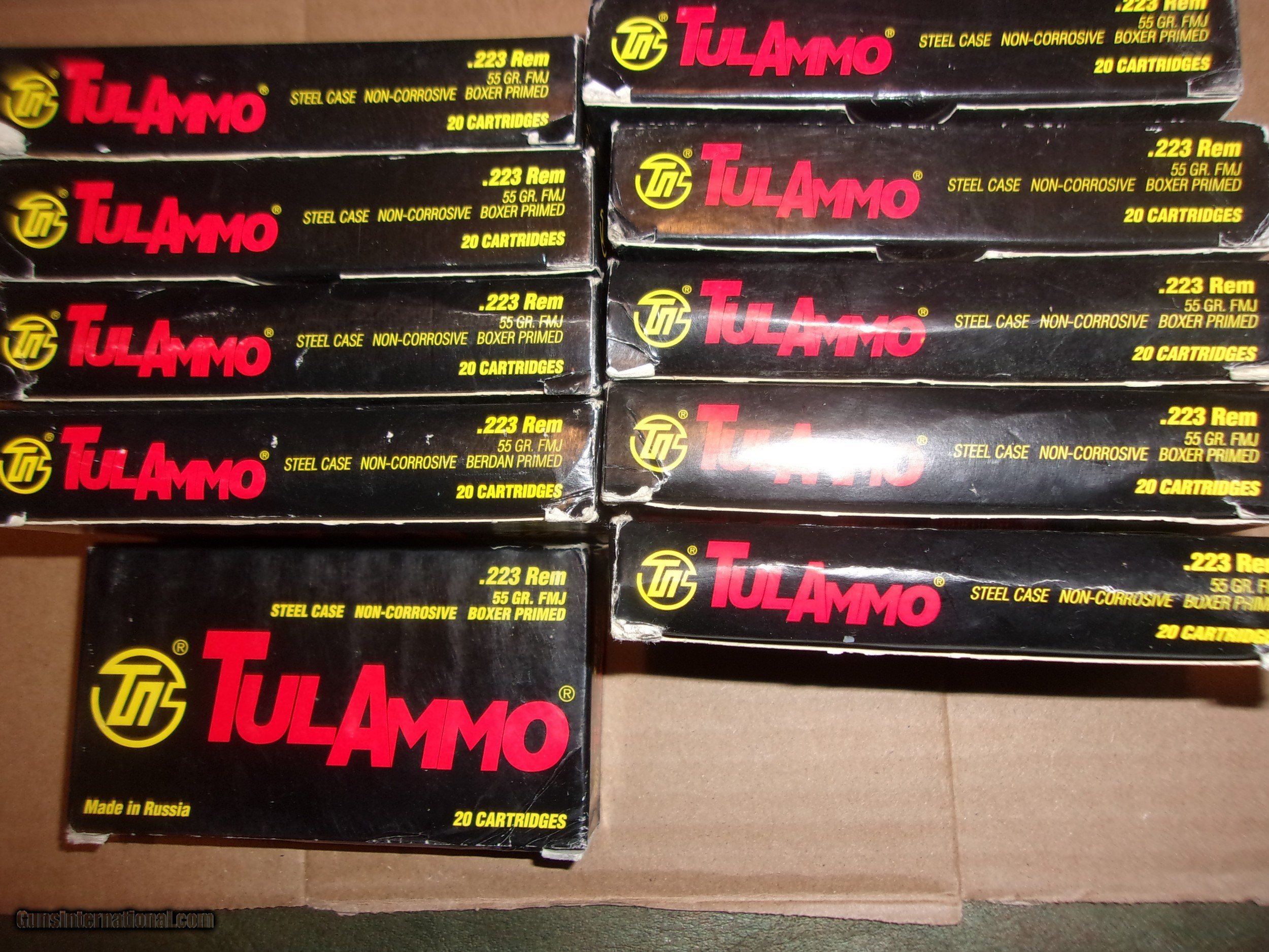 TULAMMO .223 10 BOXES
