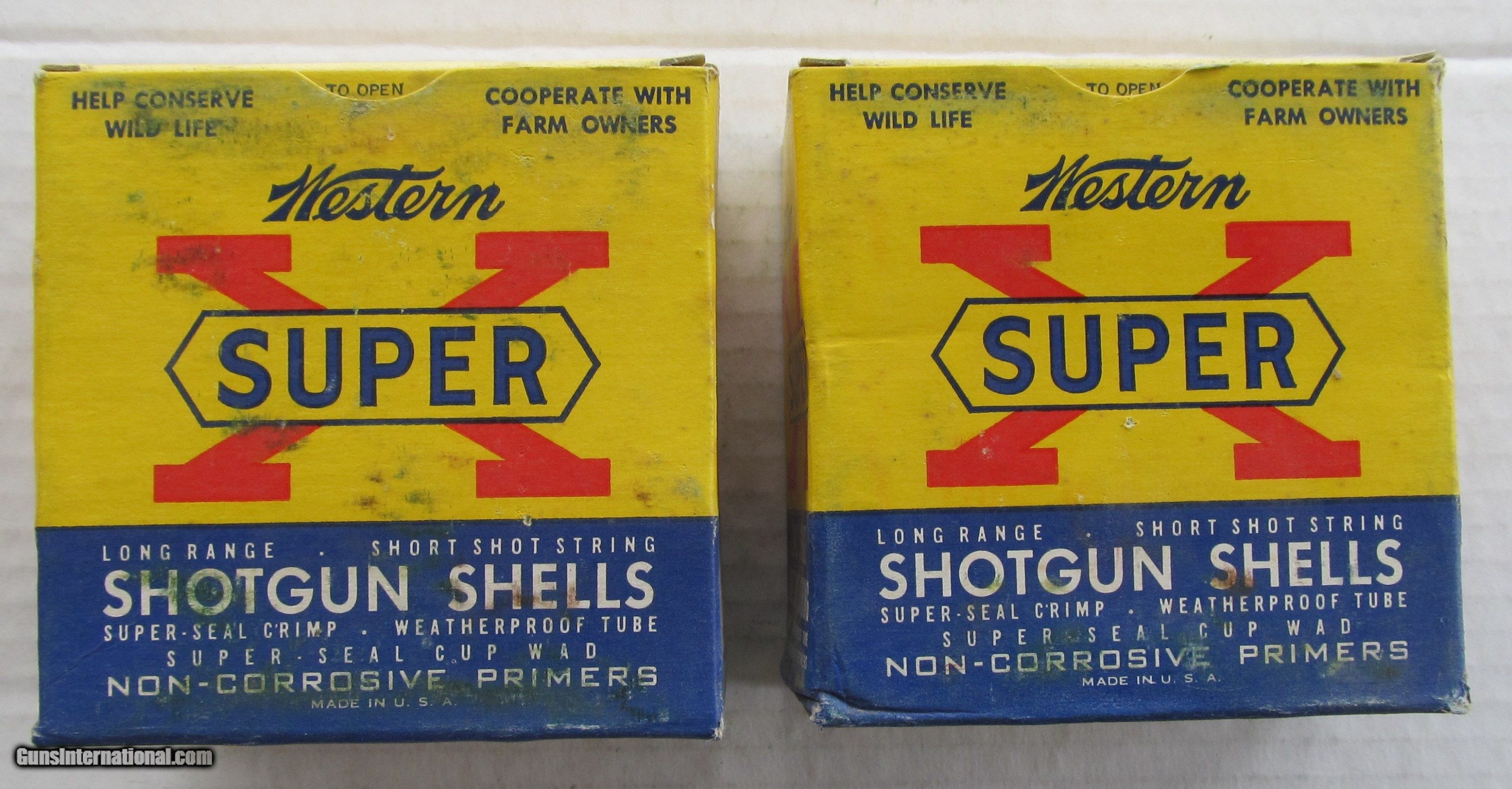Two Boxes Western Super-X 16 Gauge "MAGNUM" Full and Correct Paper Shot ...