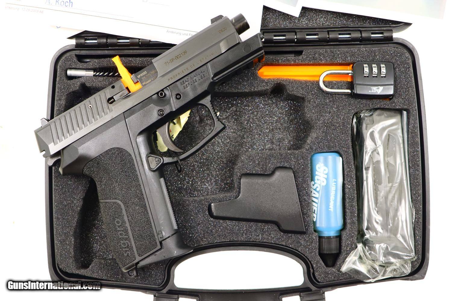 SIG Sauer, SP2022, French Police, NIB, 71-SP-002139, I-1219