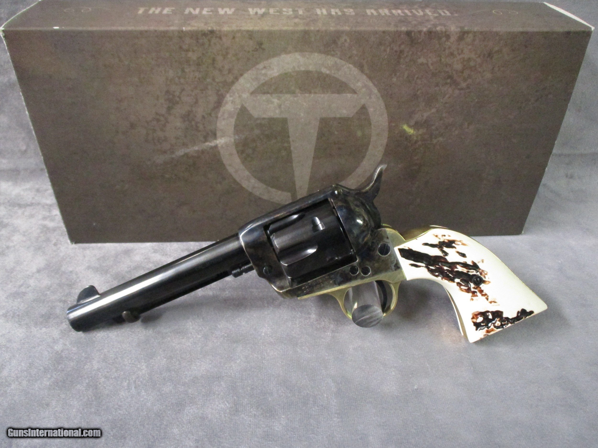 Taylor's Pietta Model 1873 Single Action Stag 357 Magnum 5.5” New in Box